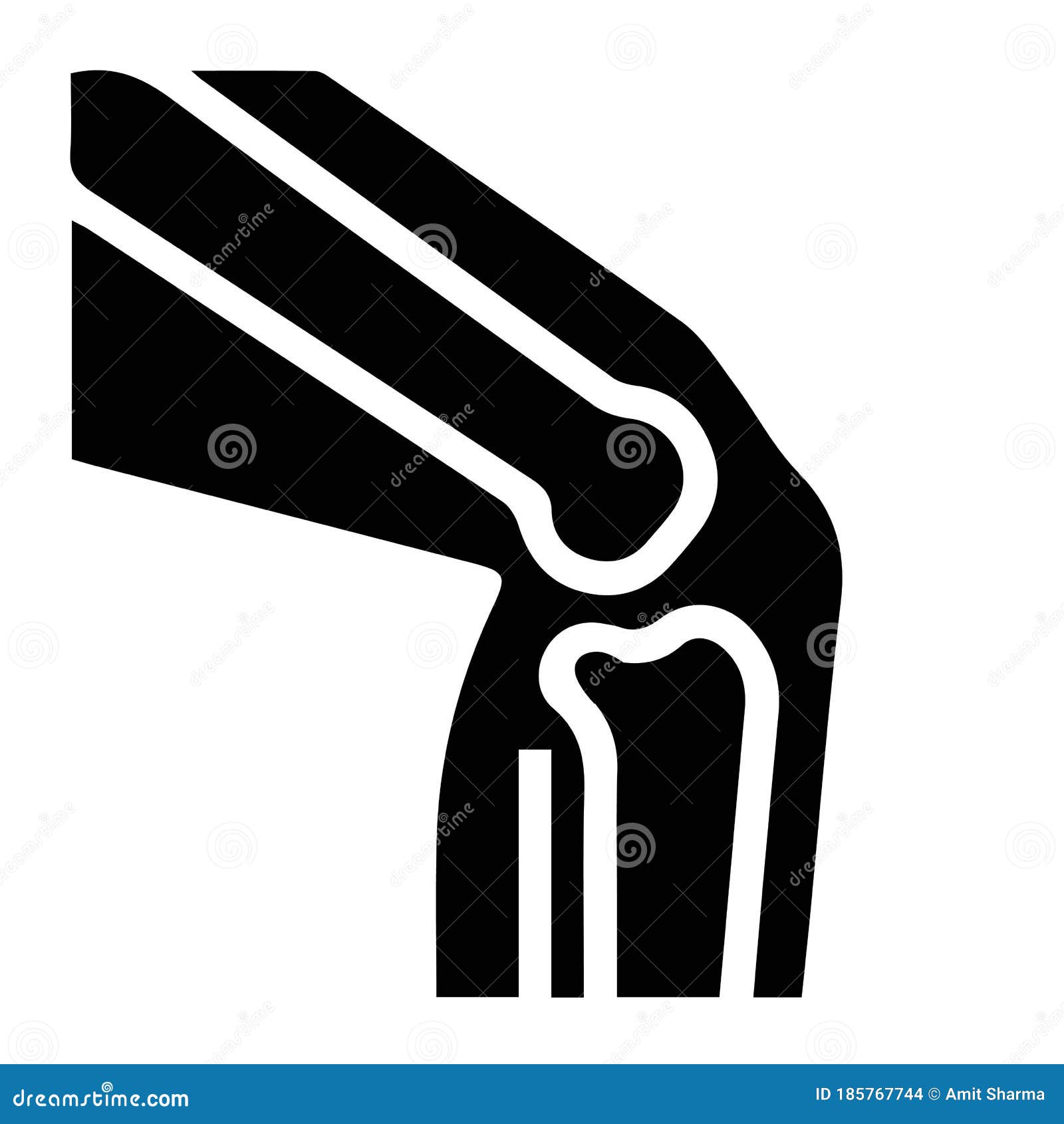 Fracture Icon Design. Broken Bone Symbol Line Art Medical Healthcare ...