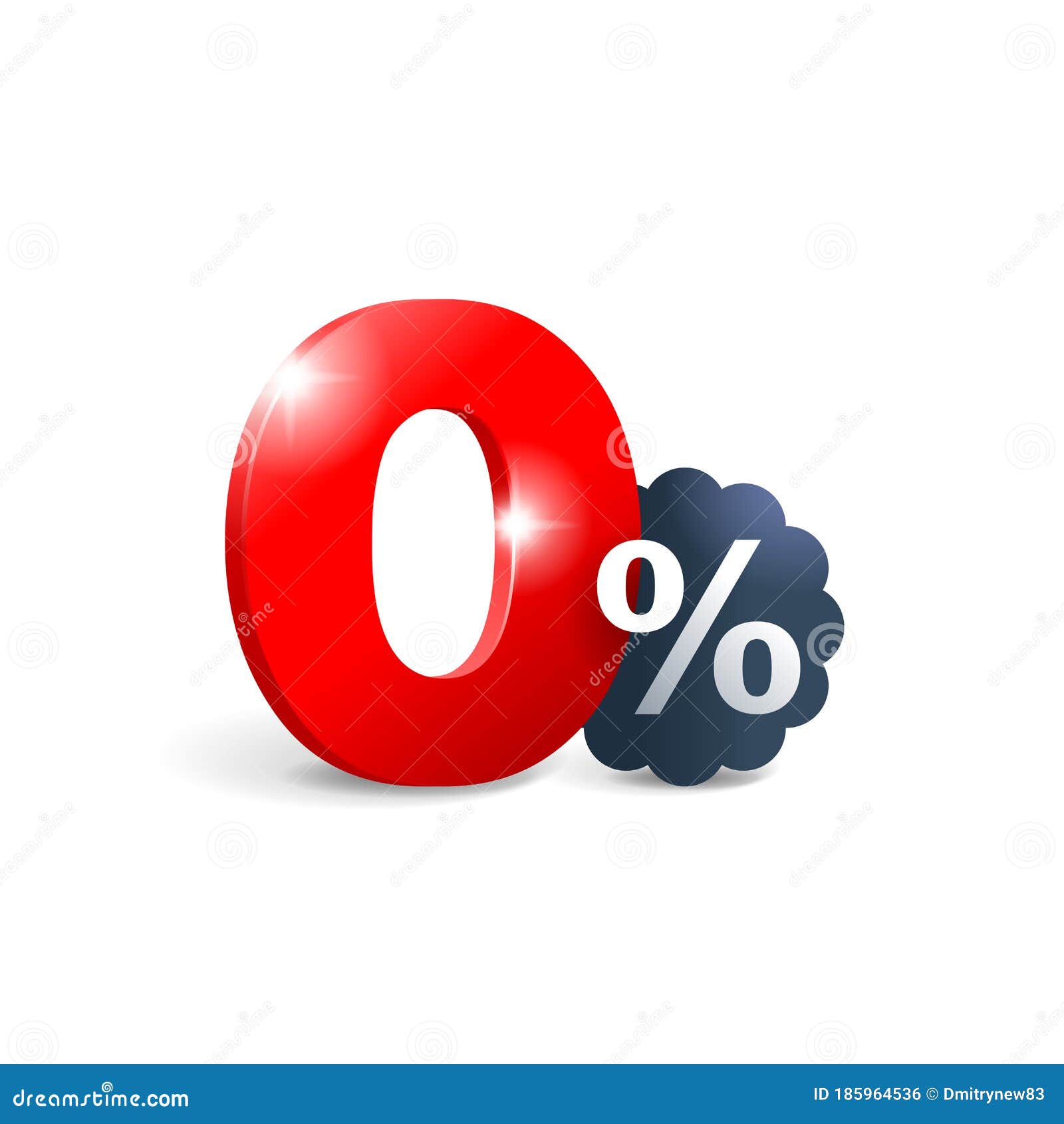 0 Percent - Zero Percent Sticker Stock Vector - Illustration of ...