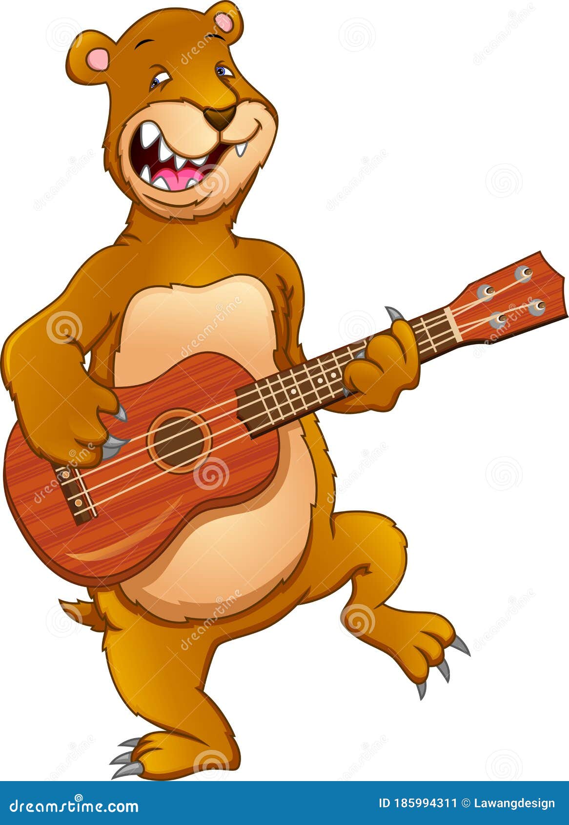 Bear Playing Tuba Coloring Page For Kids Royalty-Free Stock Photography ...