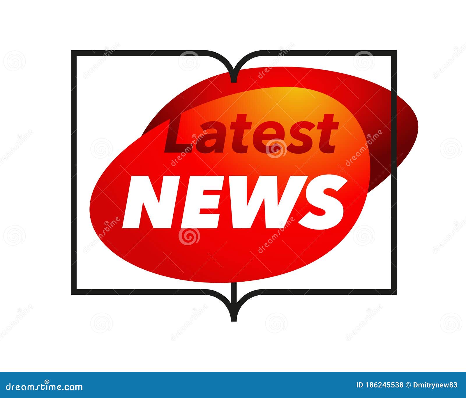 Lates News Creative Modern Icon or Catchy Banner Stock Vector ...