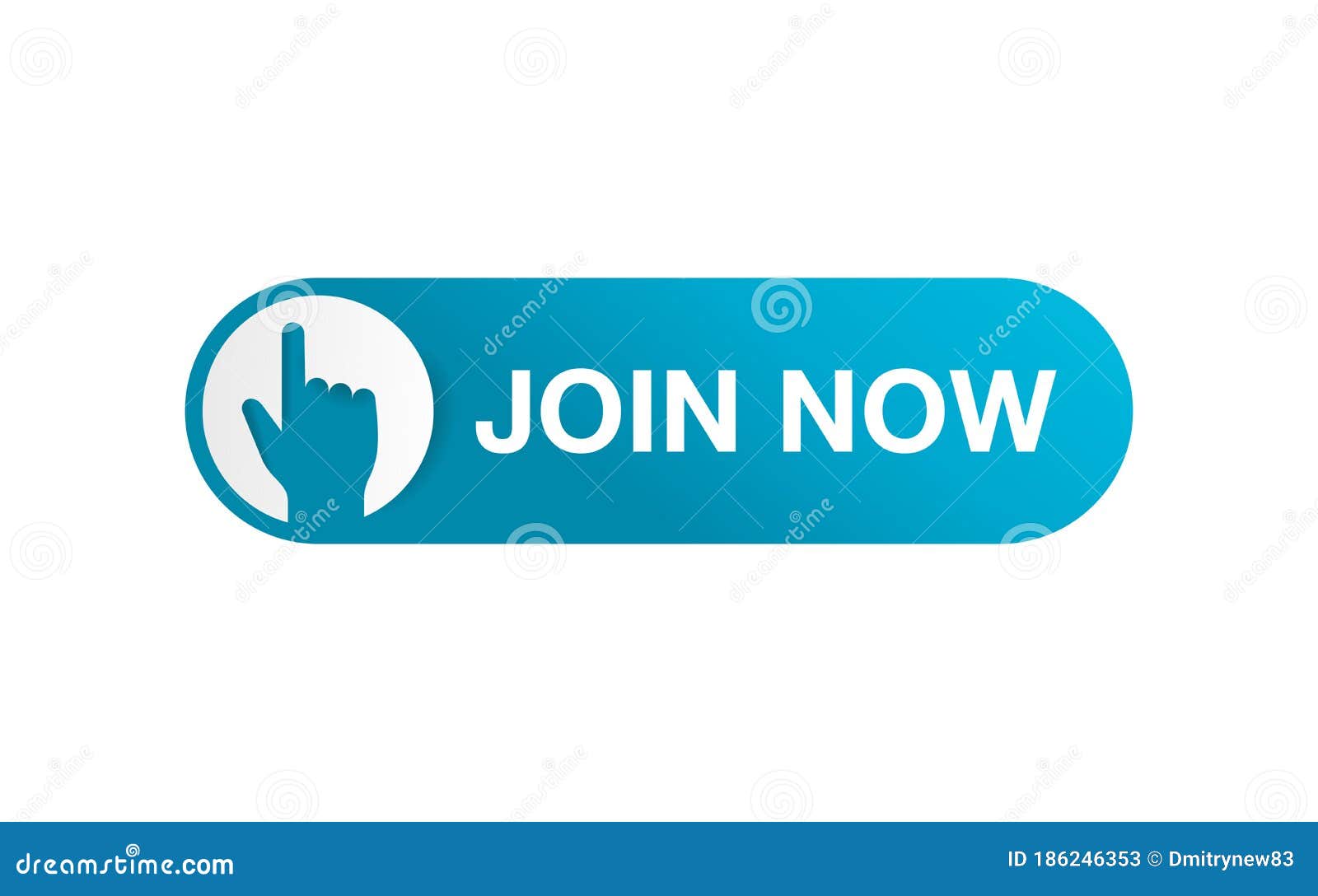 Join Us Now Web Button - Rounded Active UI Element Stock Vector - Illustration of notice, agree ...