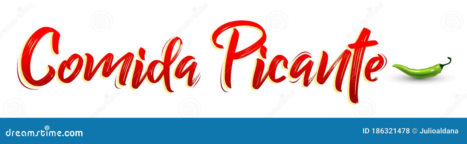 Hot Spicy Food Warning Sign Cartoon Vector | CartoonDealer.com #103549077