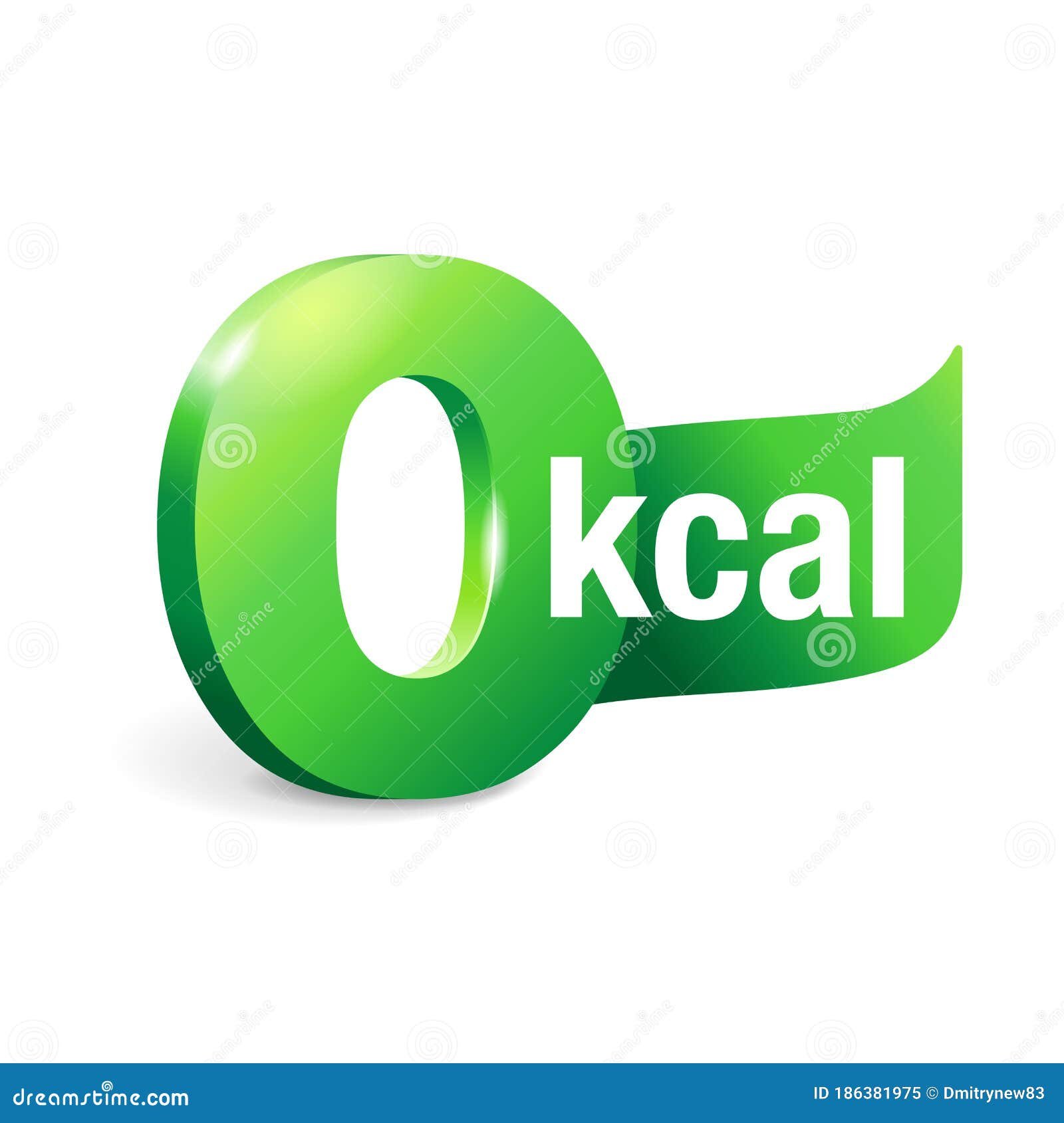 Zero Calories Stamp With Slim Woman Silhouette Vector Illustration ...