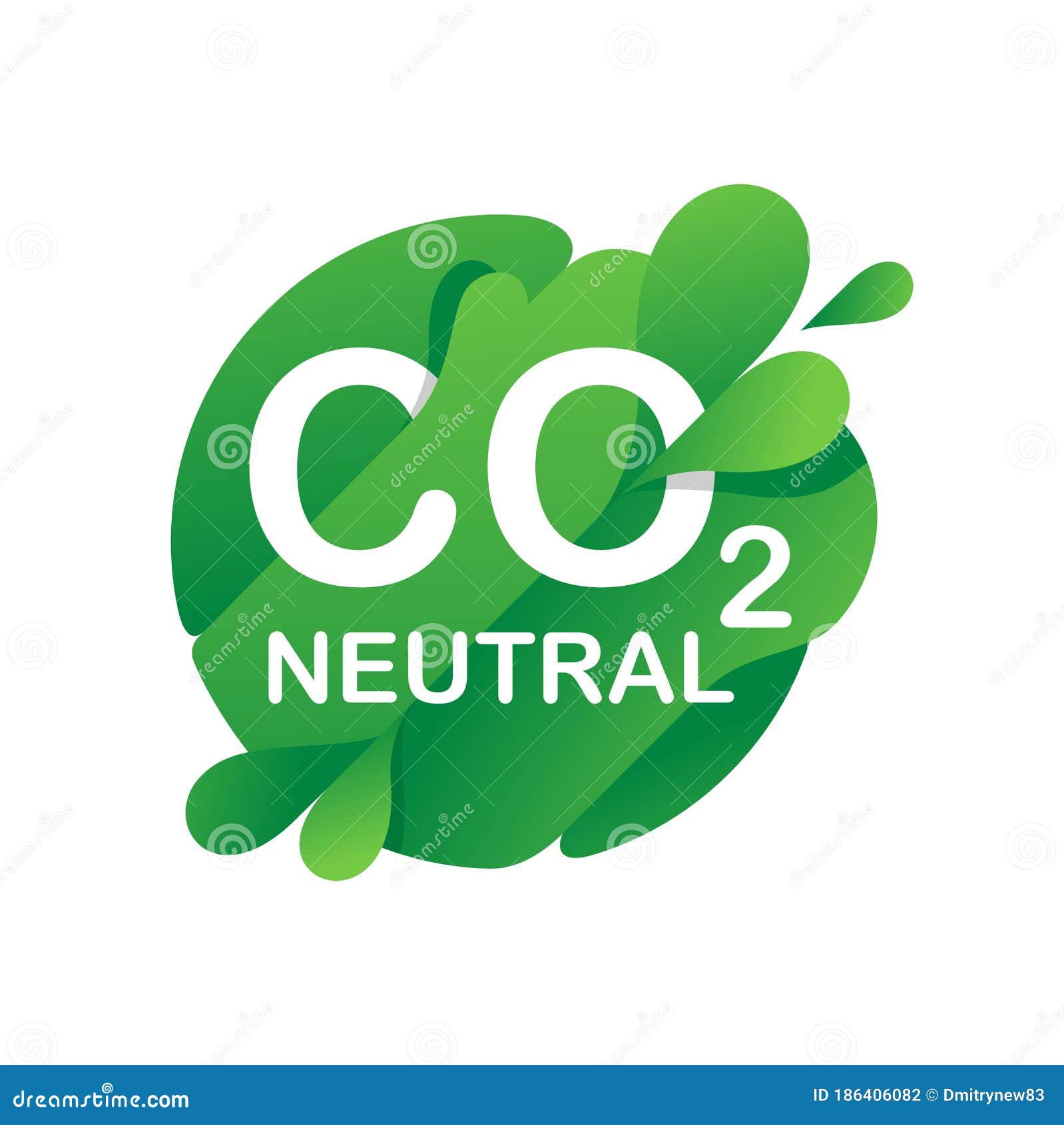 CO2 Neutral Stamp Net Zero Carbon Footprint Stock Vector - Illustration ...