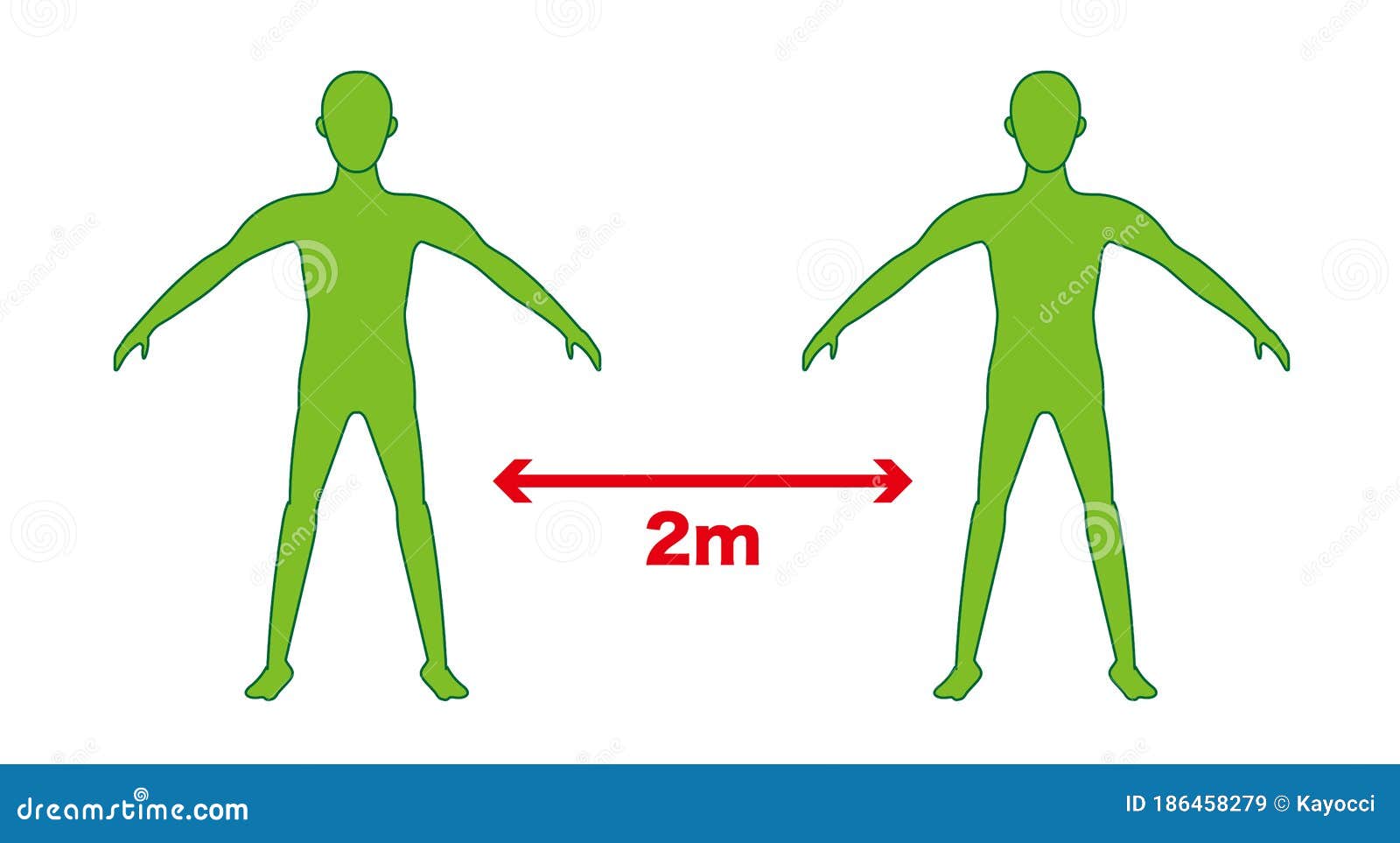 Social Distancing - Image of Distance between People Stock Vector ...