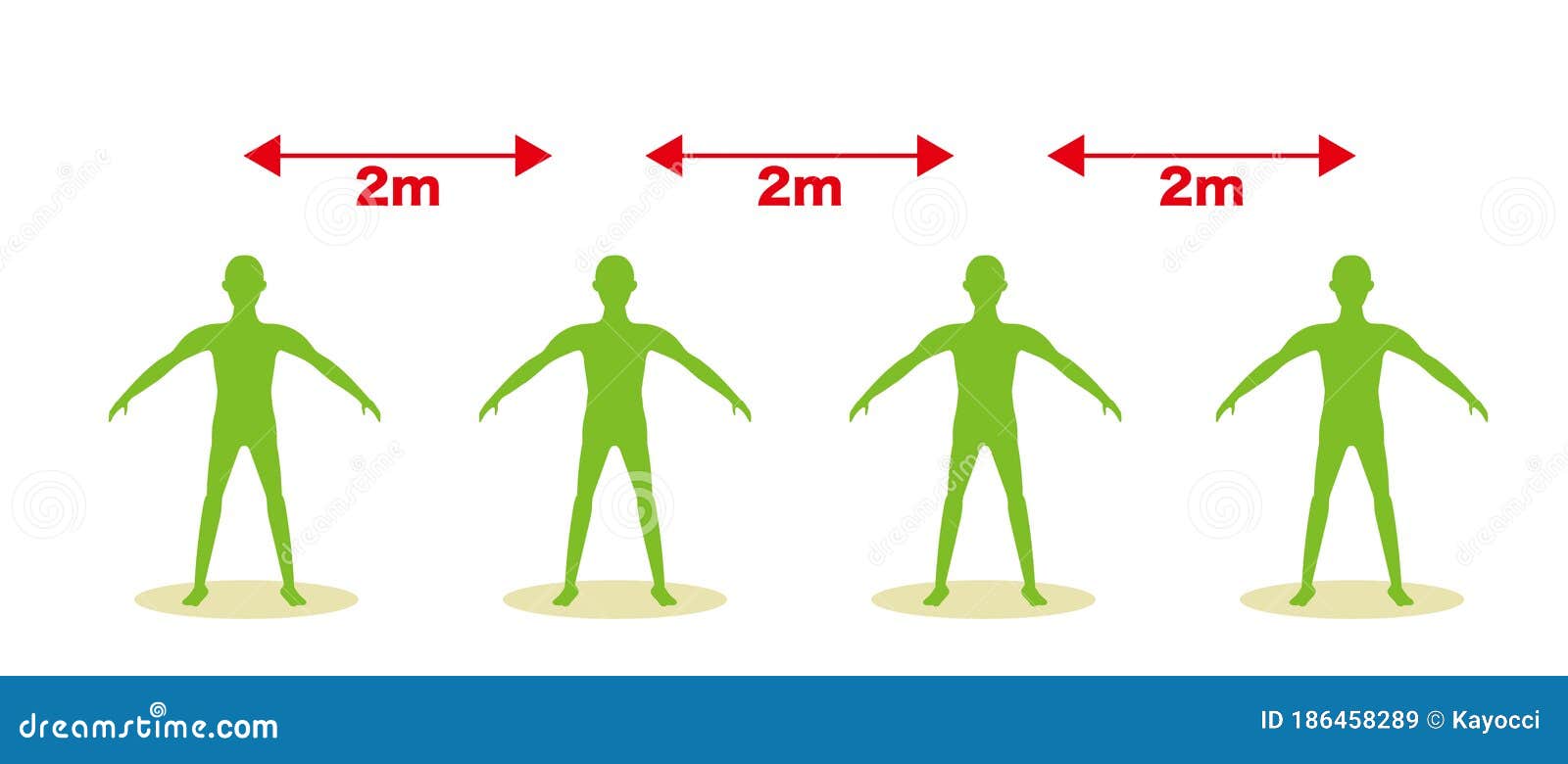 Social Distancing - Image of Distance between People Stock Vector ...