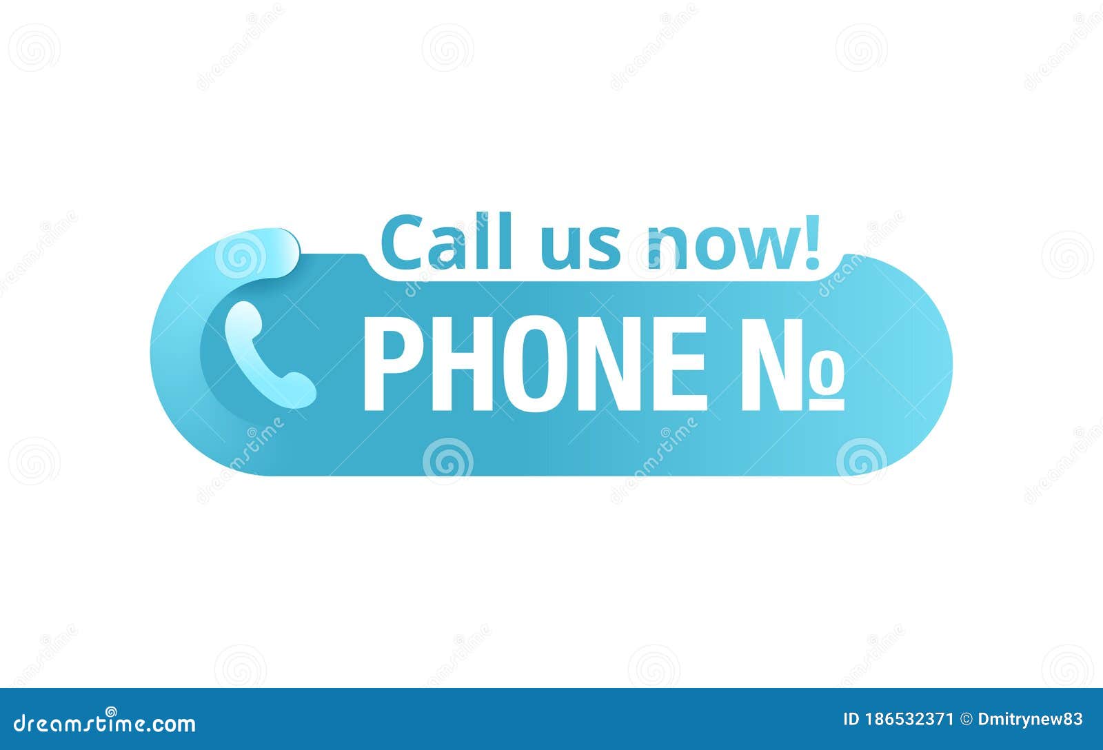 Call Us Button - Modern Creative Template Stock Vector - Illustration ...