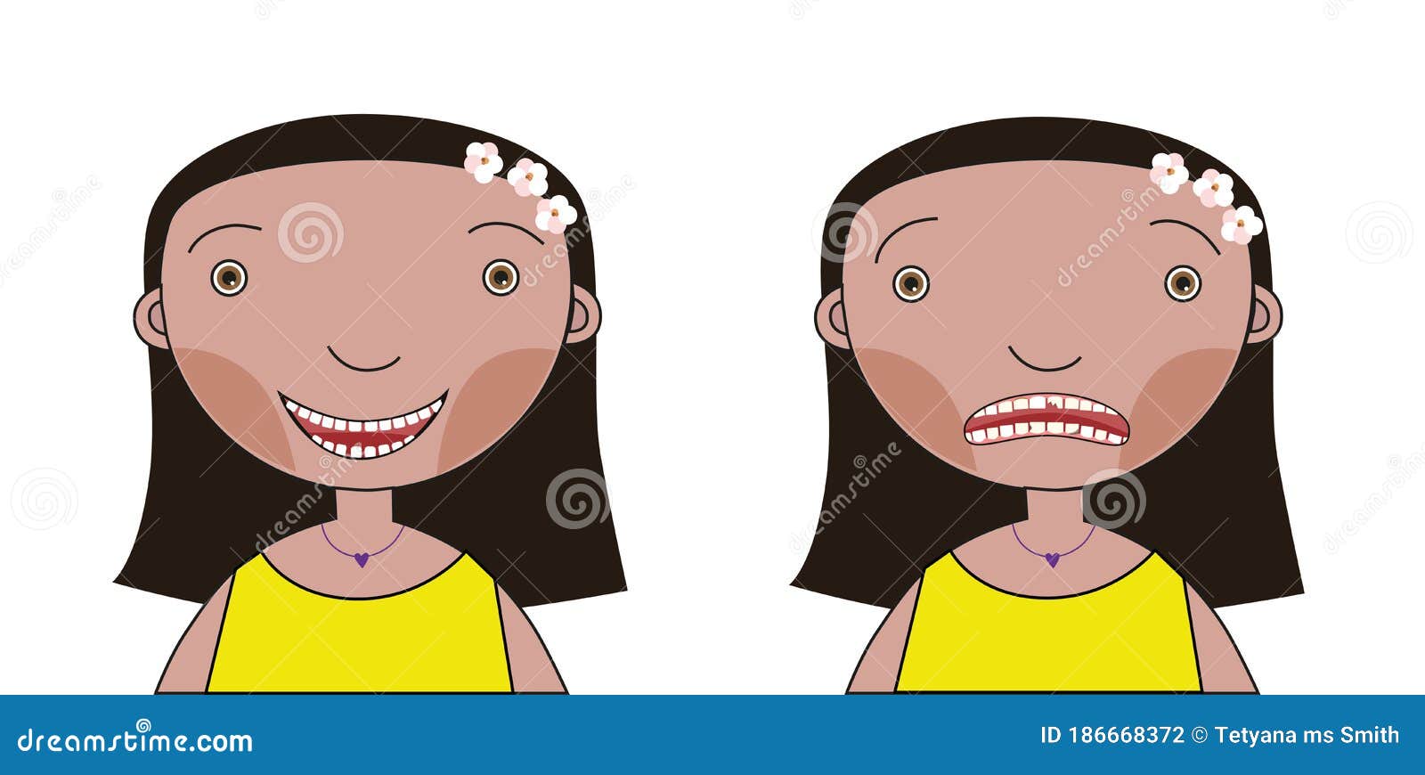 Front Tooth Cartoon Vector | CartoonDealer.com #69645937