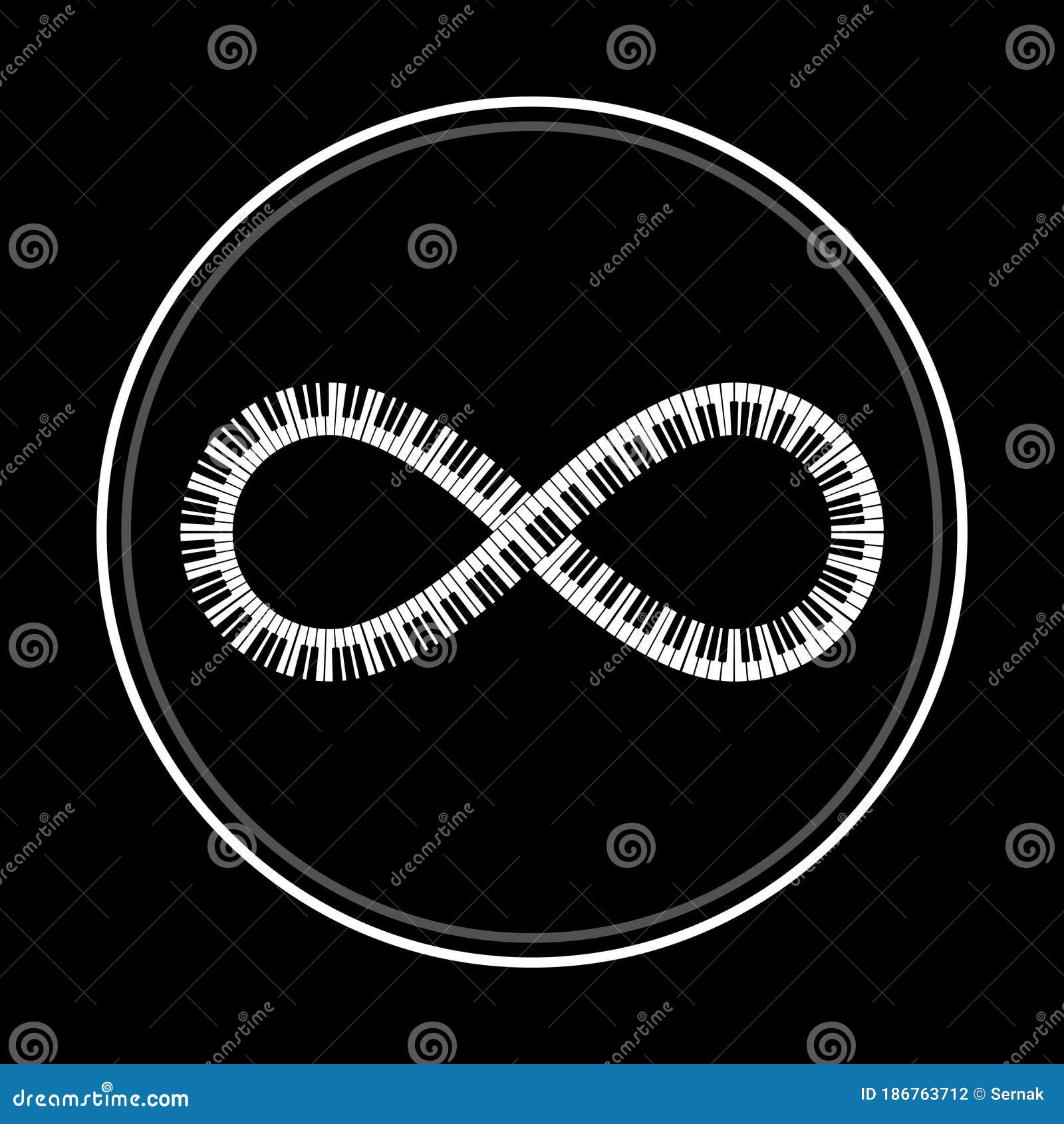 Infinite Symbol Logo Set Cartoon Vector | CartoonDealer.com #73954617