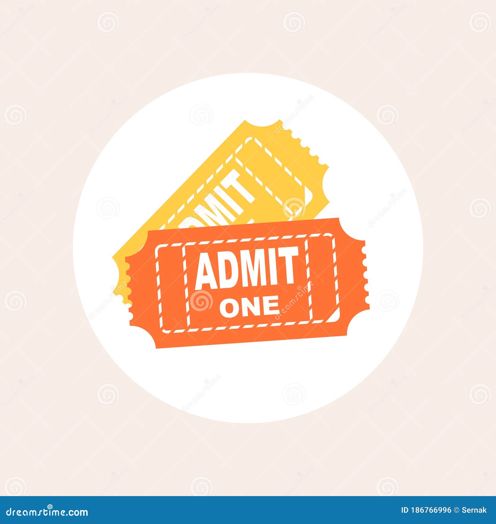 Vintage Ticket Vector Icons Design. | CartoonDealer.com #186766996