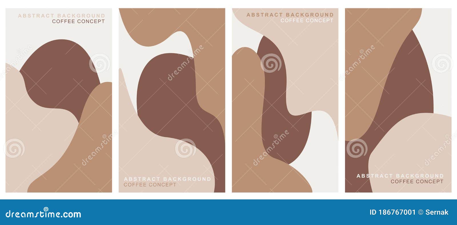 Vector Abstract Brown Color Cover Templates. Stock Vector ...