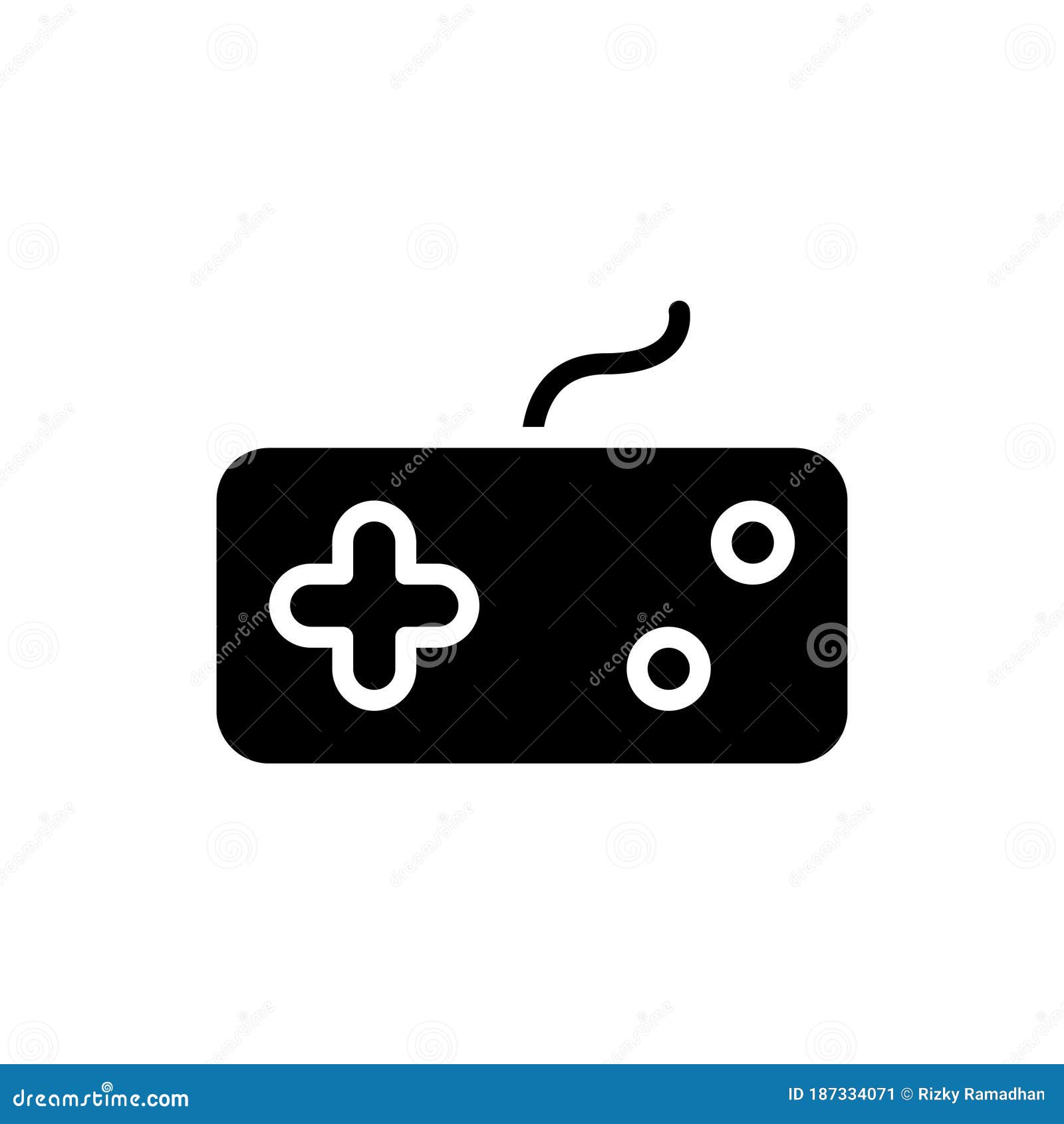 Glyph Style Icon of Console Stock Vector - Illustration of background ...