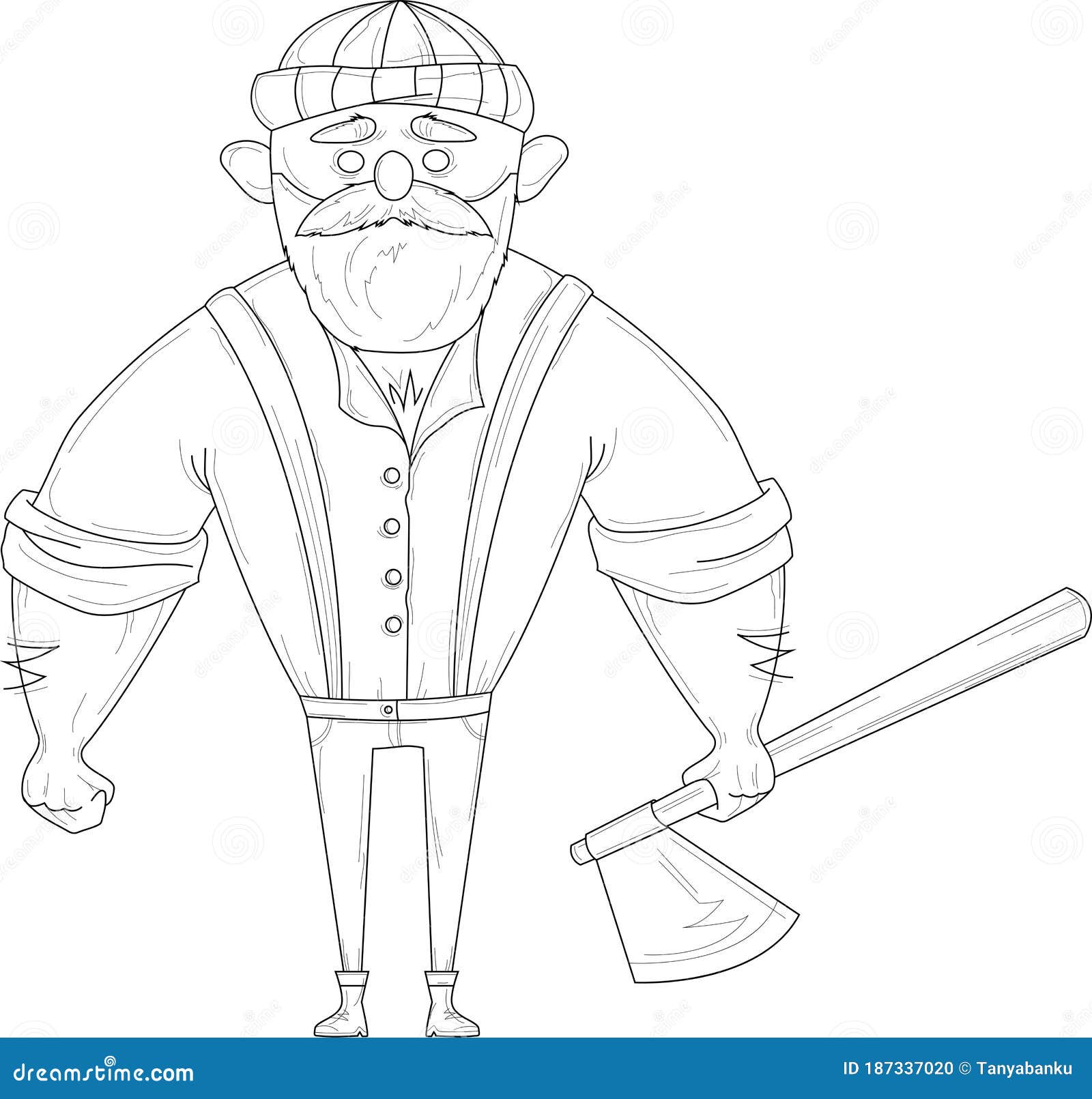 Woodsman Coloring Book Pages