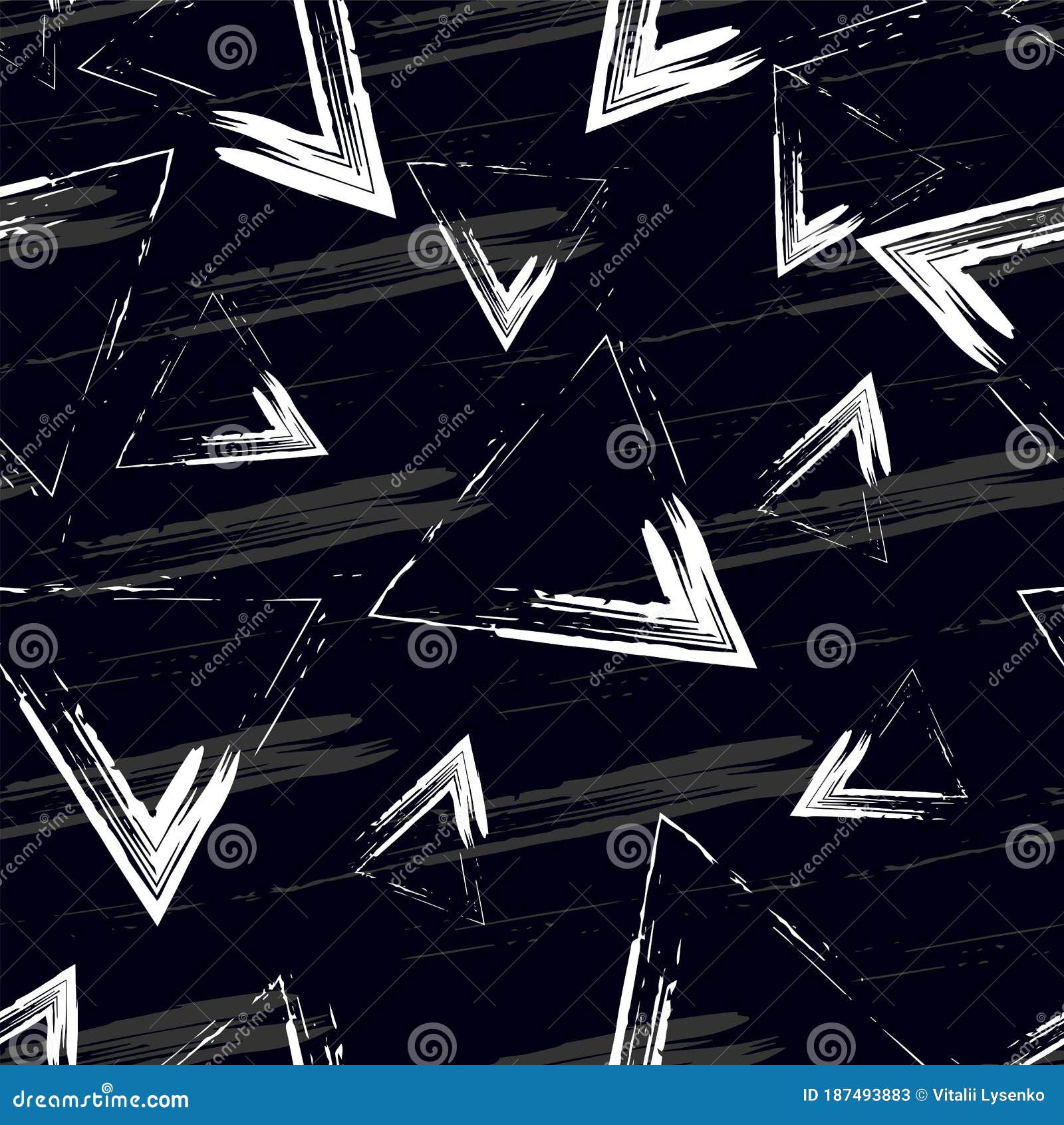 Triangle with Grunge Texture. Stock Vector - Illustration of pattern ...