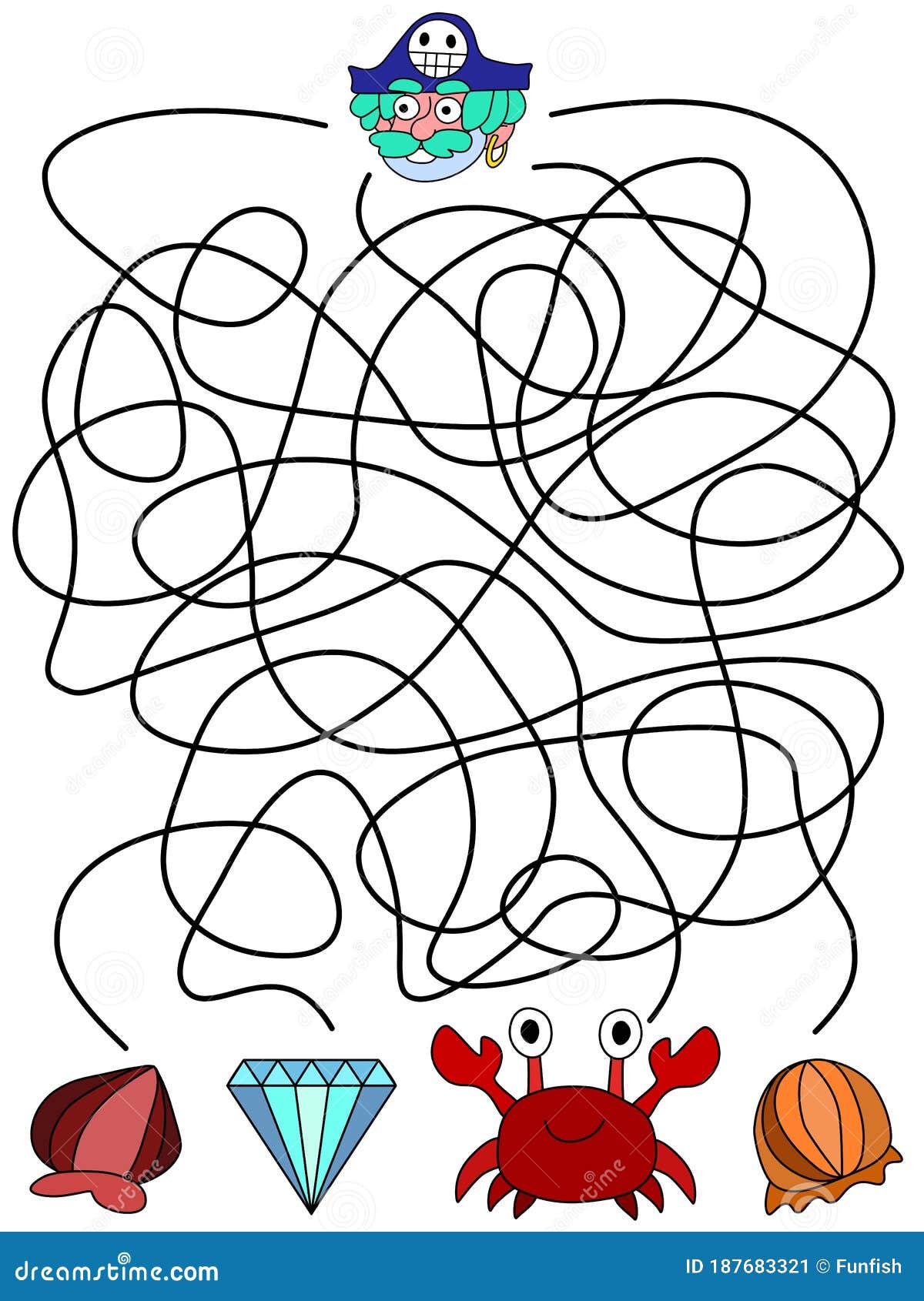 Help Pirate Find Path To Treasure Chest . Labyrinth. Maze Game For Kids ... Help Pirate Find Path To Treasure Chest . Labyrinth. Maze Game For Kids ...