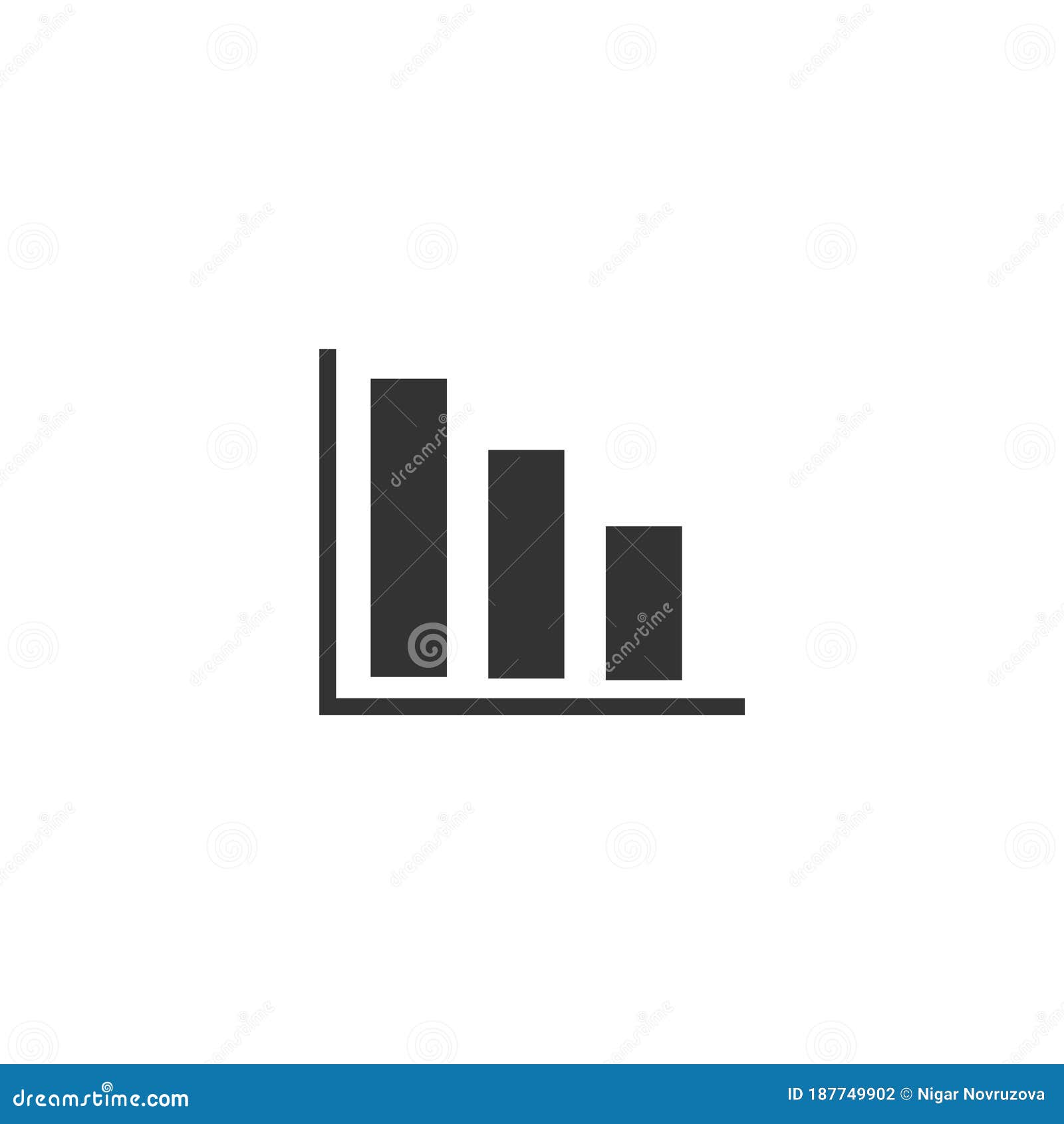 Column Chart Icon. Business Graph Symbol for Web Site and Mobile App ...
