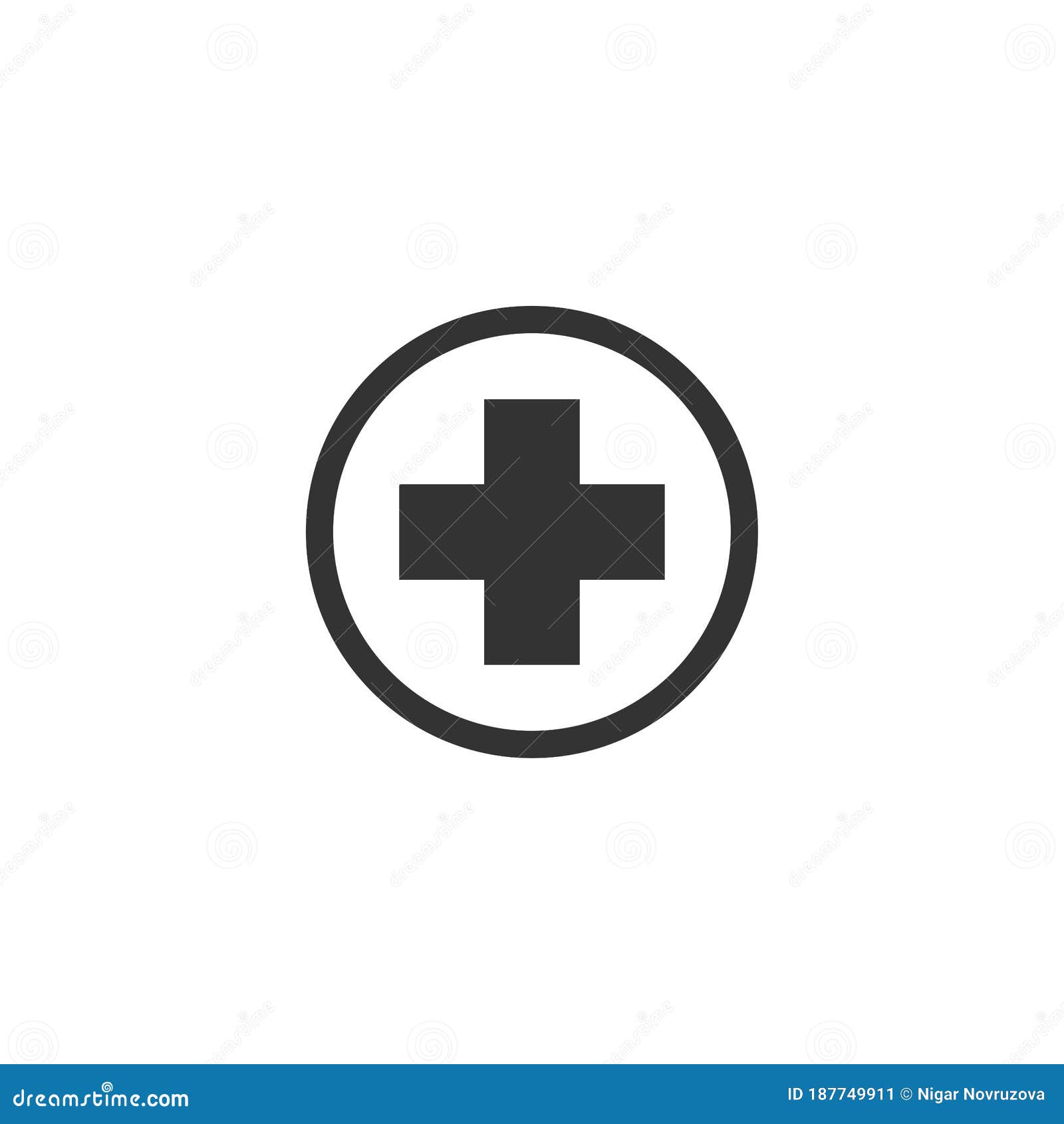Ambulance, Care, Hospital, Emergency Vector Icon. Circle, Plus for Web ...