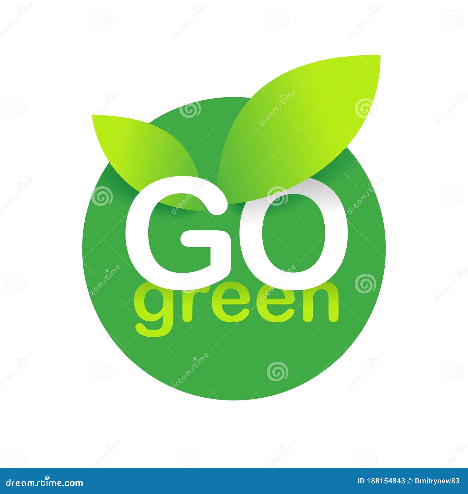 Go Green Emblem - Stamp for Eco-friendly Stock Vector - Illustration of ...