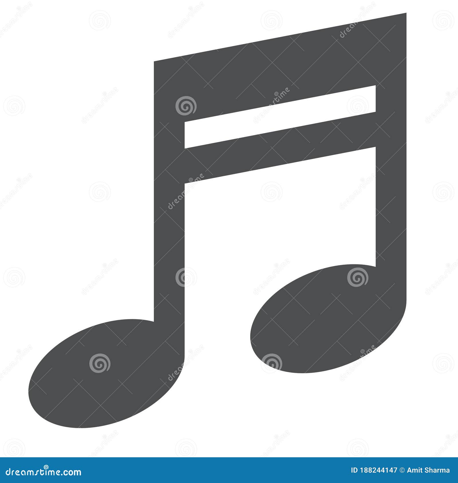 Music Icon, Melody Sign and Symbol, Music Note Stock Illustration ...