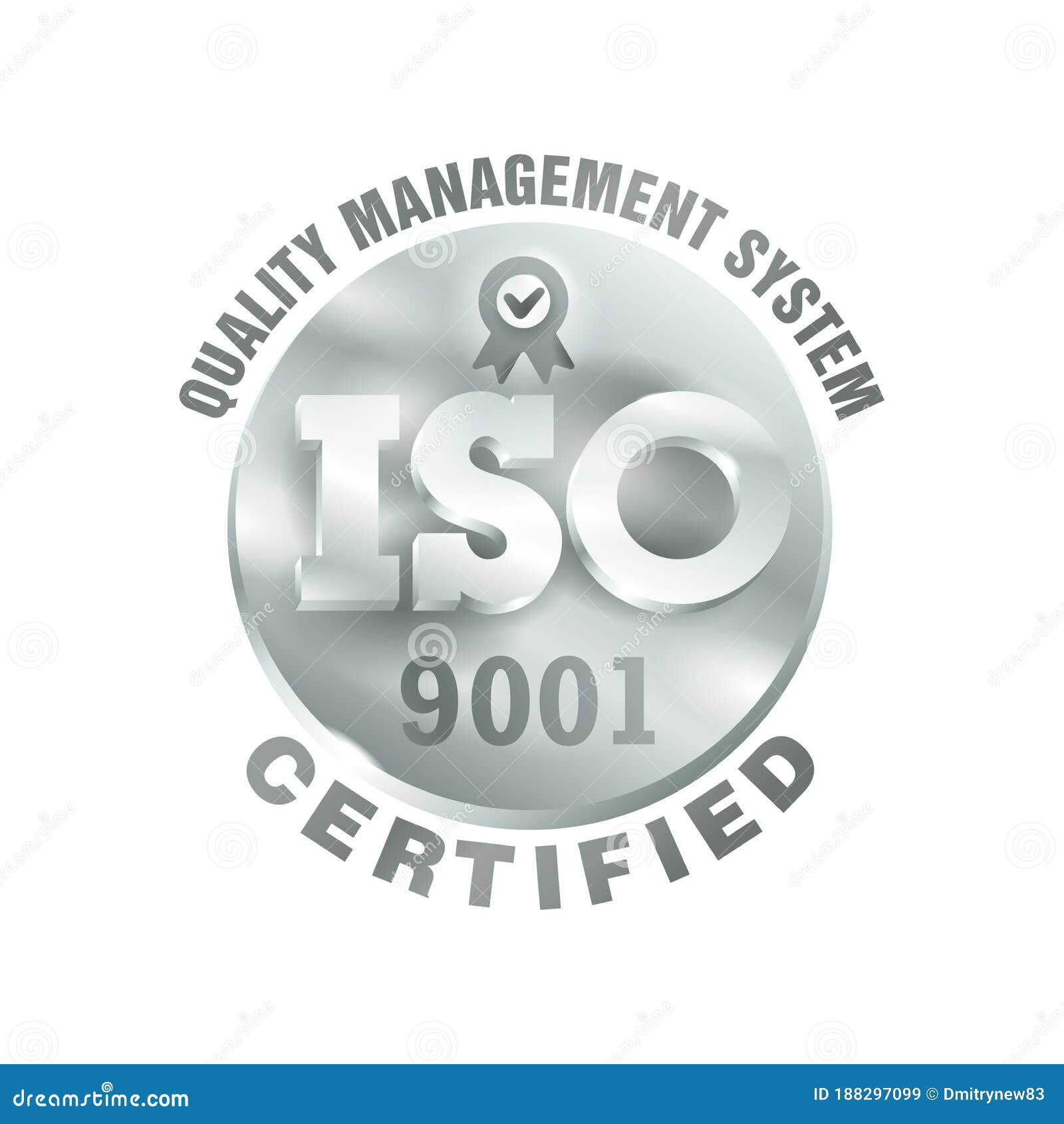 ISO 9001 Sign in 3D Silver Decoration Stock Vector - Illustration of ...