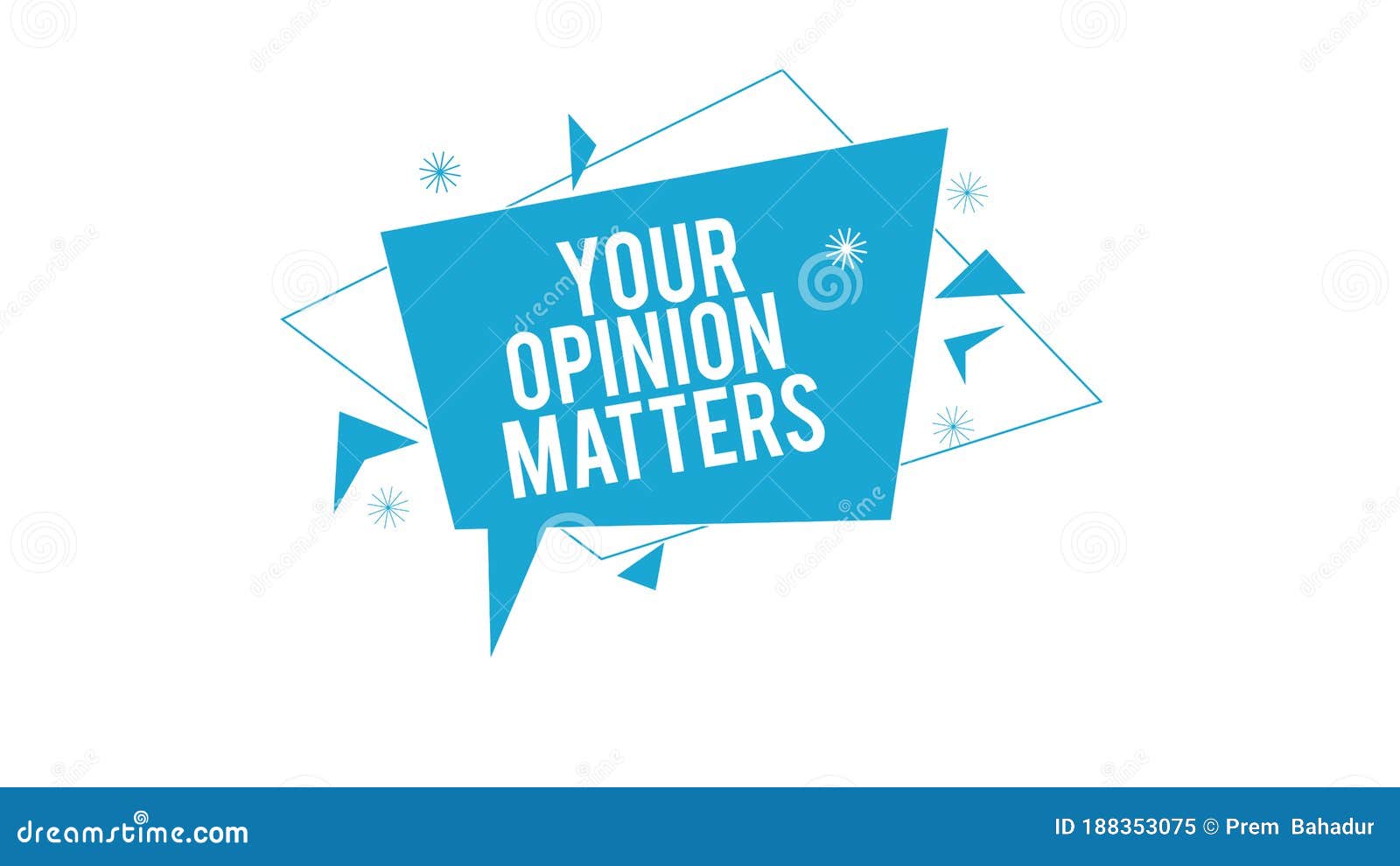 Your Opinion Matters. Vector Hand Drawn Lettering Stock Illustration ...
