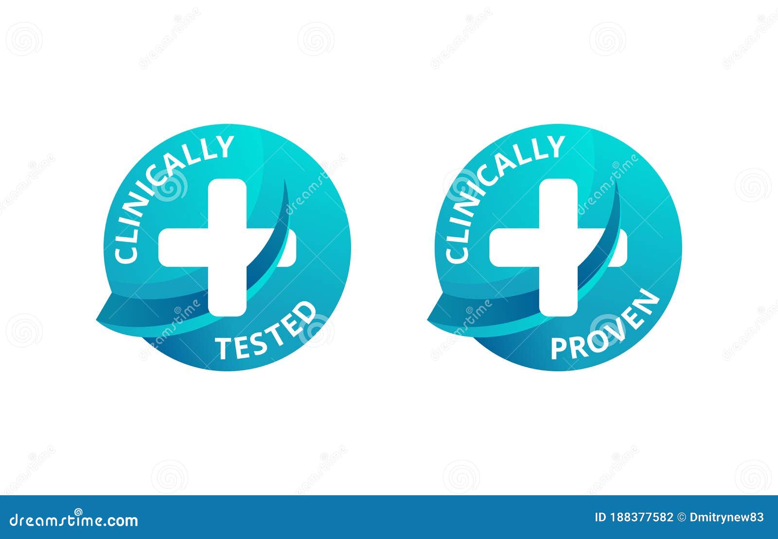 Clinically Tested and Clinically Proven Stickers Stock Vector ...