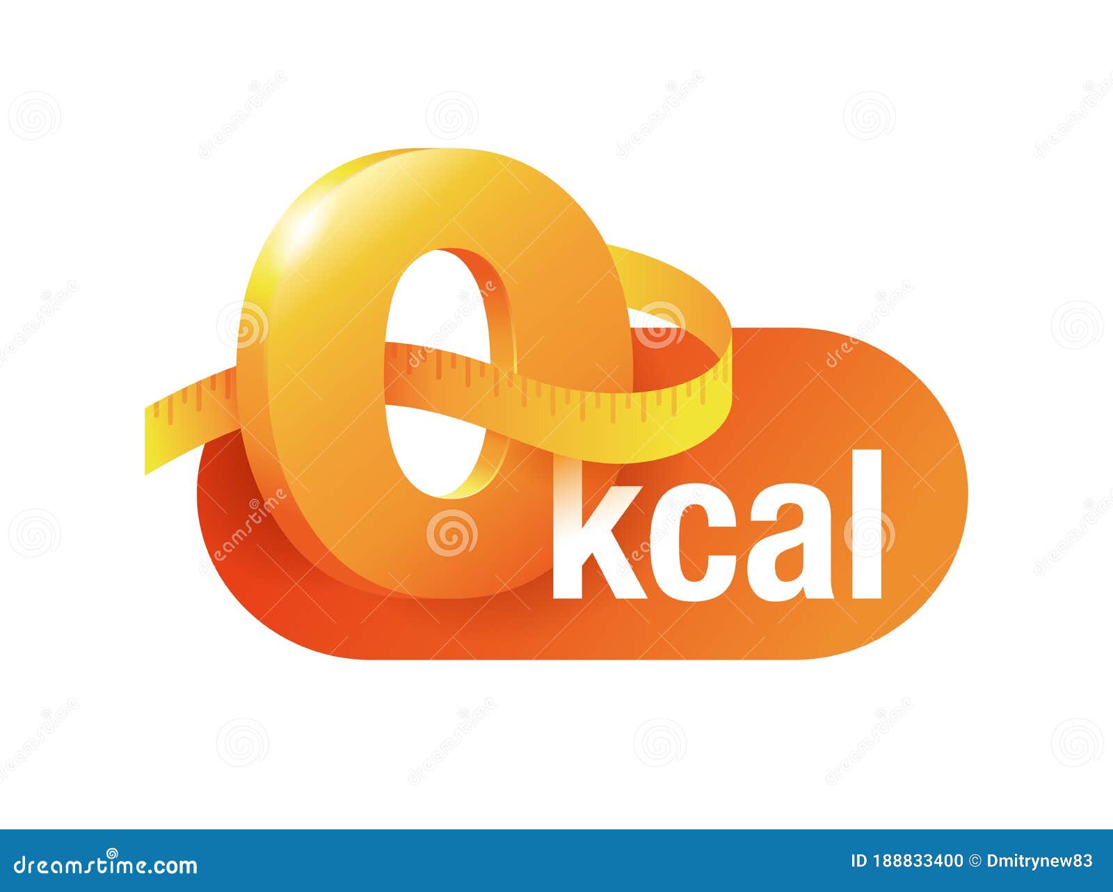 0 Kcal Icon Symbolic Button for Packaging Stock Vector - Illustration ...