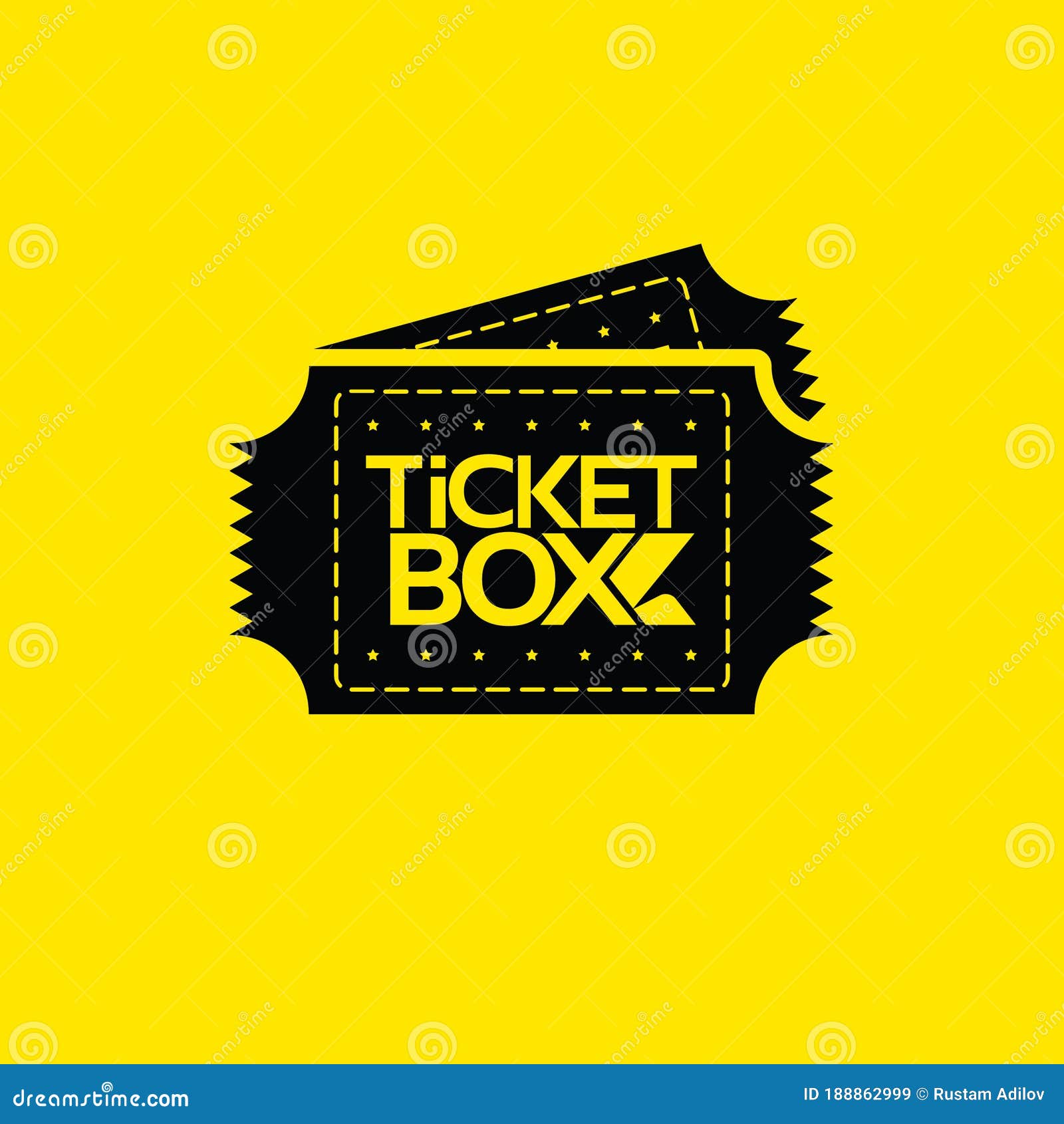 Tickets Sales Related Vector Logo Concept Stock Vector - Illustration ...