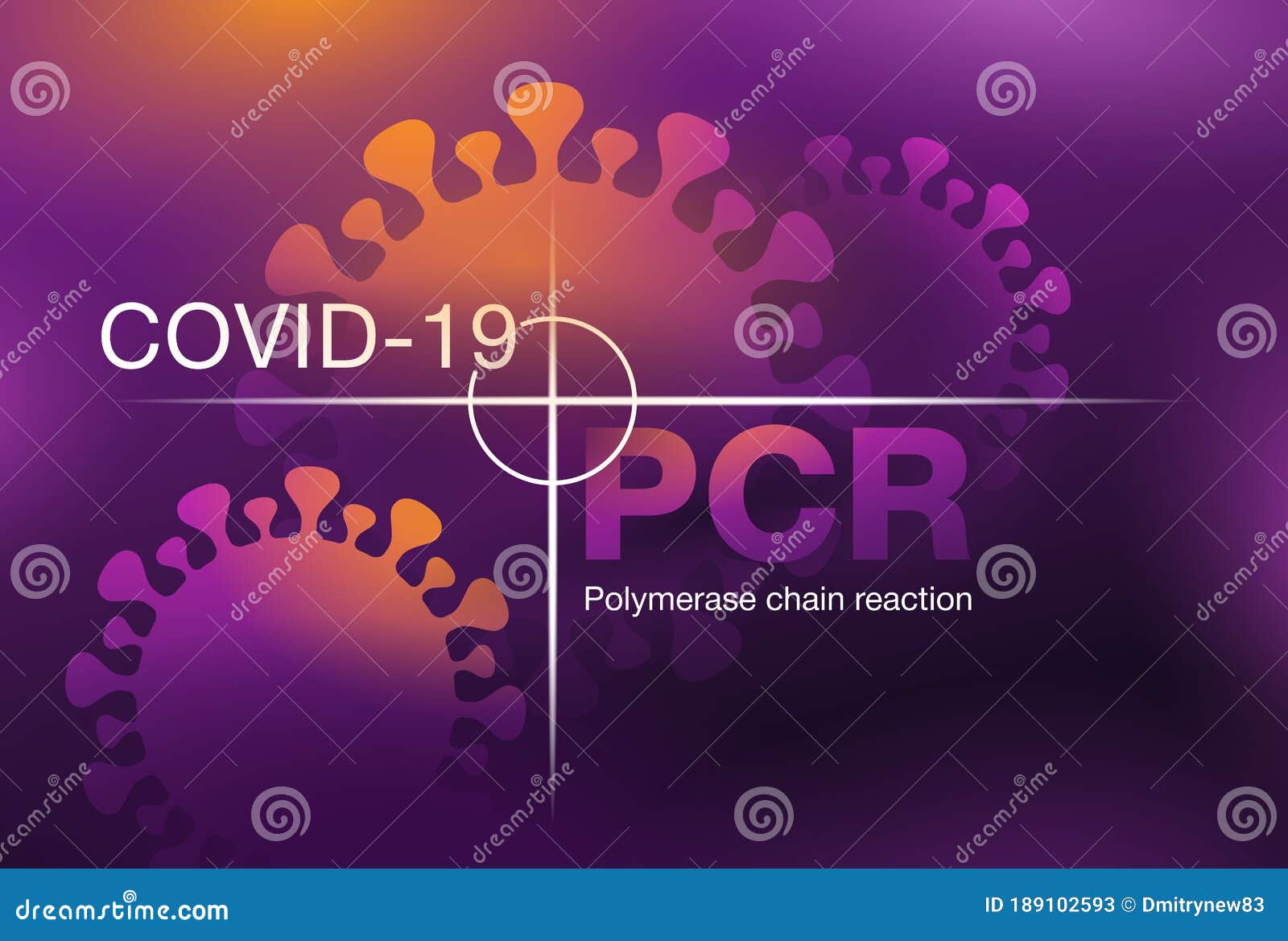 PCR Testing Polymerase Chain Reaction Poster Stock Vector ...