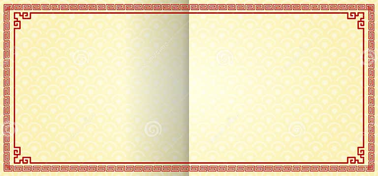 The Classic Chinese Card Background Stock Vector - Illustration of ...