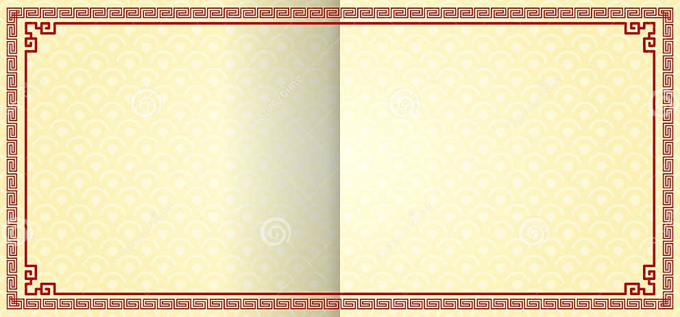 The Classic Chinese Card Background Stock Vector - Illustration of ...