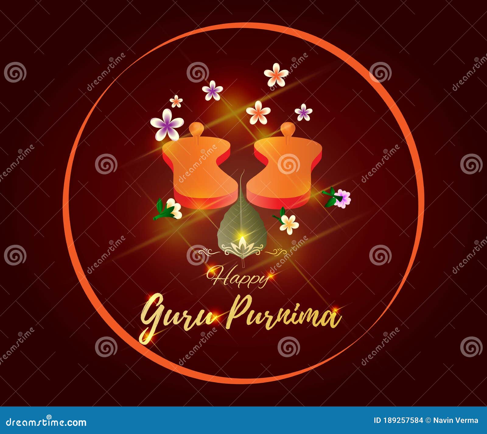 Vector Illustration for Guru Purnima Stock Vector - Illustration of ...