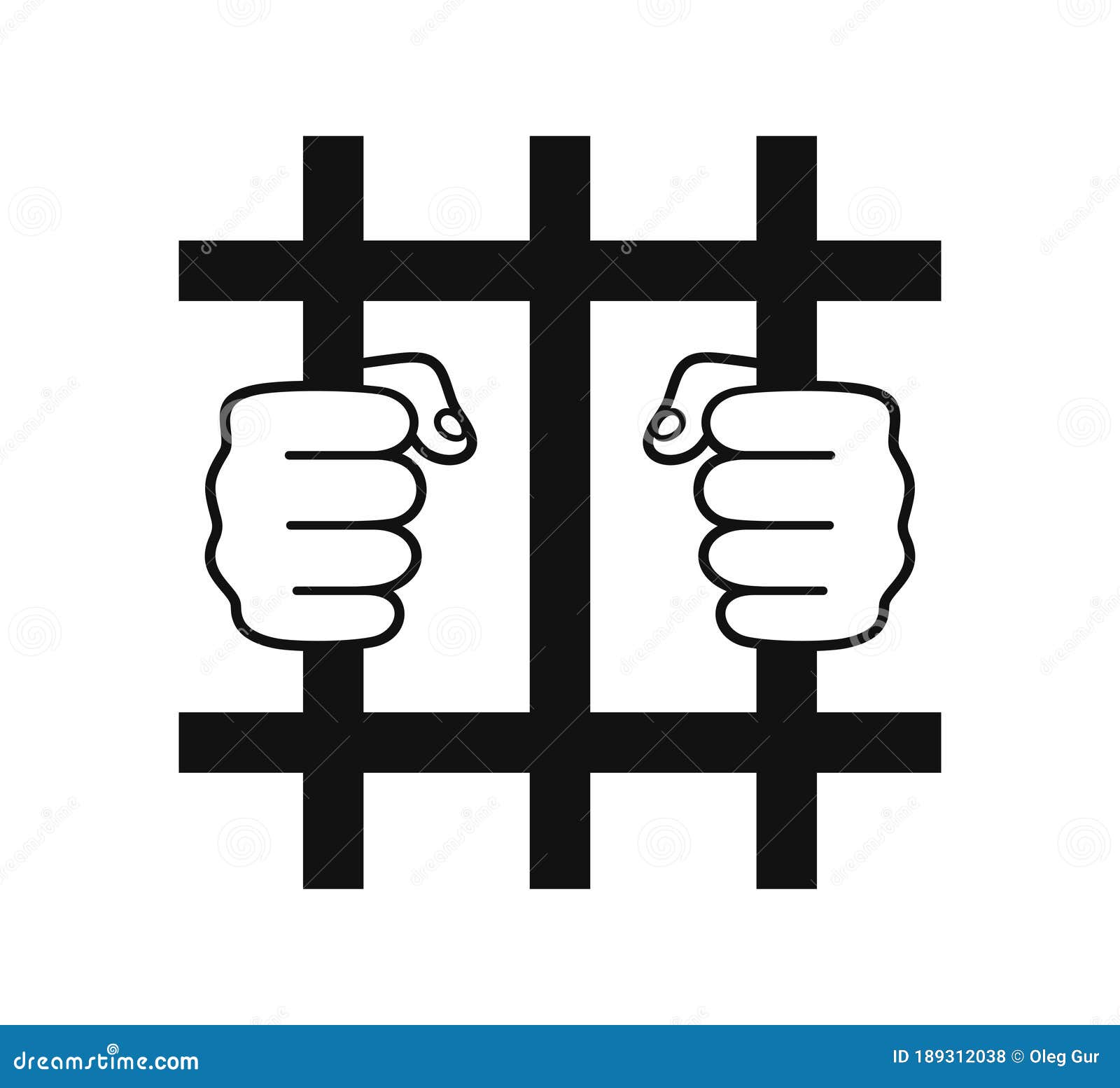 Jail Logo. Isolated Jail on White Background Stock Vector ...