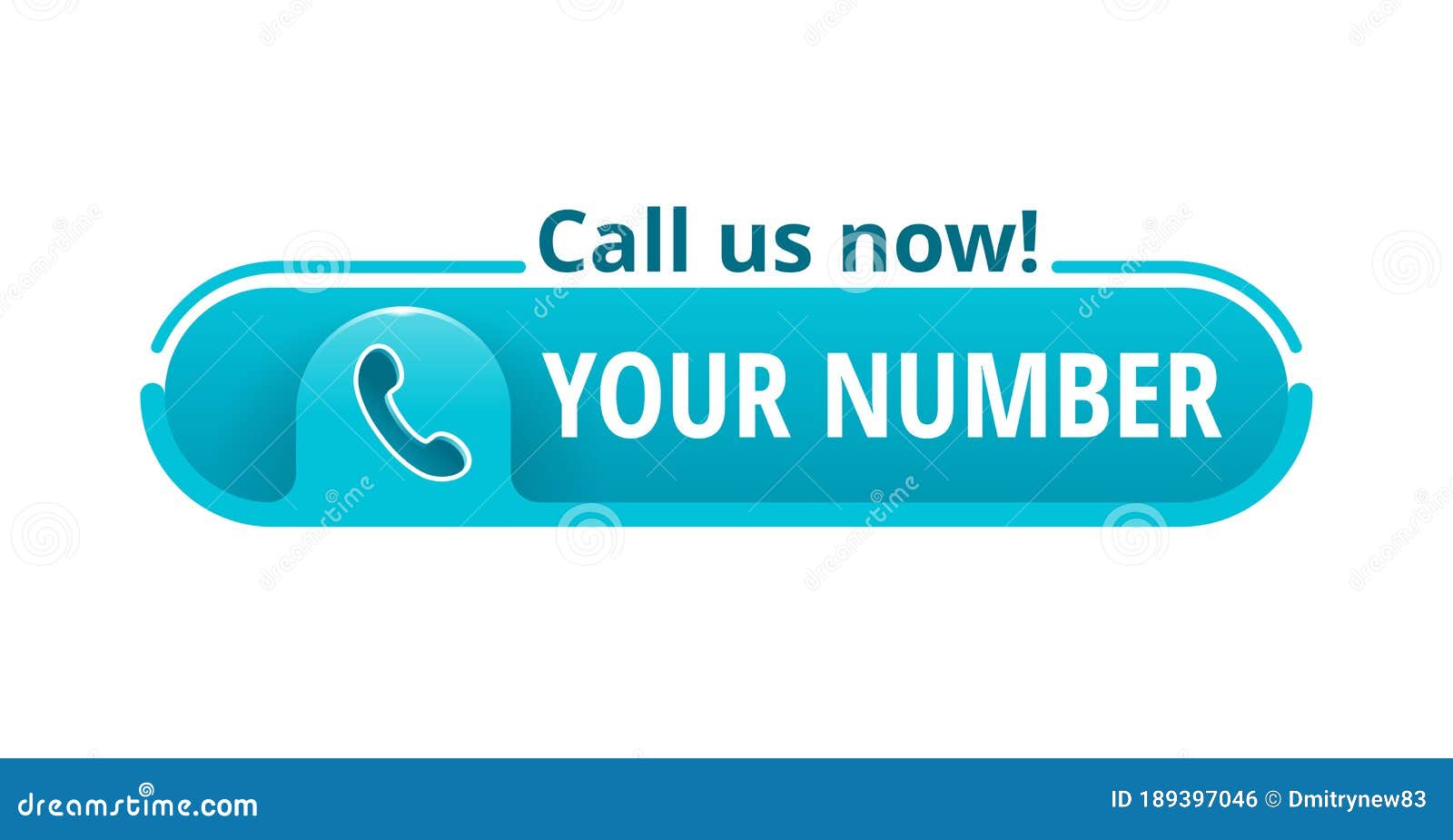 Call Us Now! Creative Button Template Stock Vector - Illustration of ...