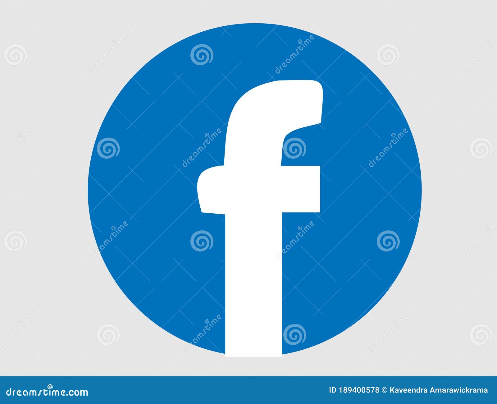 Abstract Facebook Logo on White Editorial Stock Photo - Illustration of ...