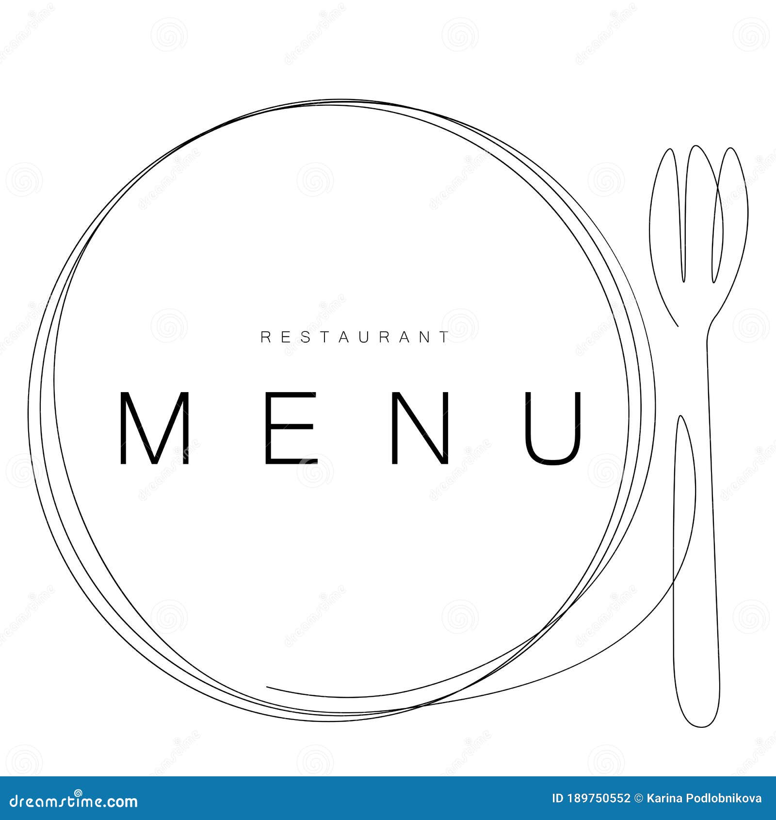 Menu Restaurant Background Design Vector Illustration Stock ...