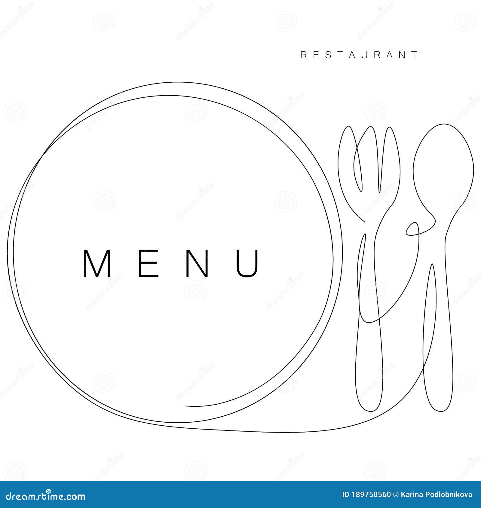 Menu Restaurant Background Design Vector Stock Illustration ...