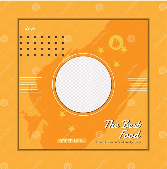 The Best Food Social Media Post Template Design.Restaurant Business Web ...