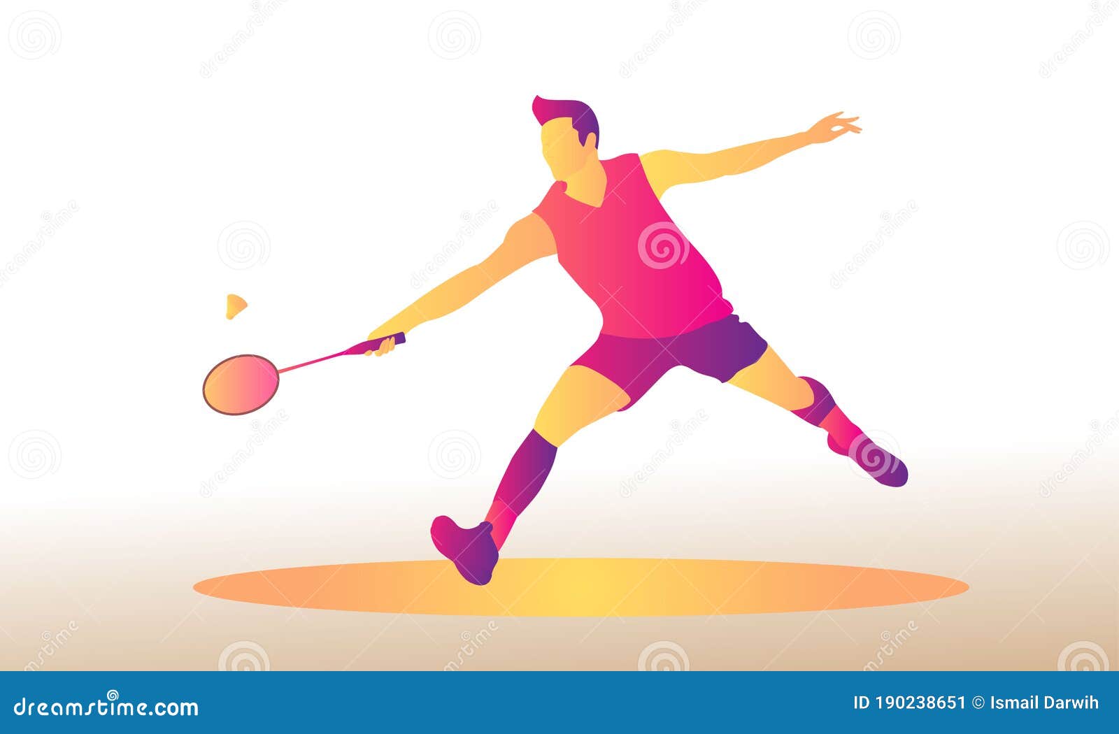Illustrator Vector Graphic of Badminton Sports Stock Vector ...