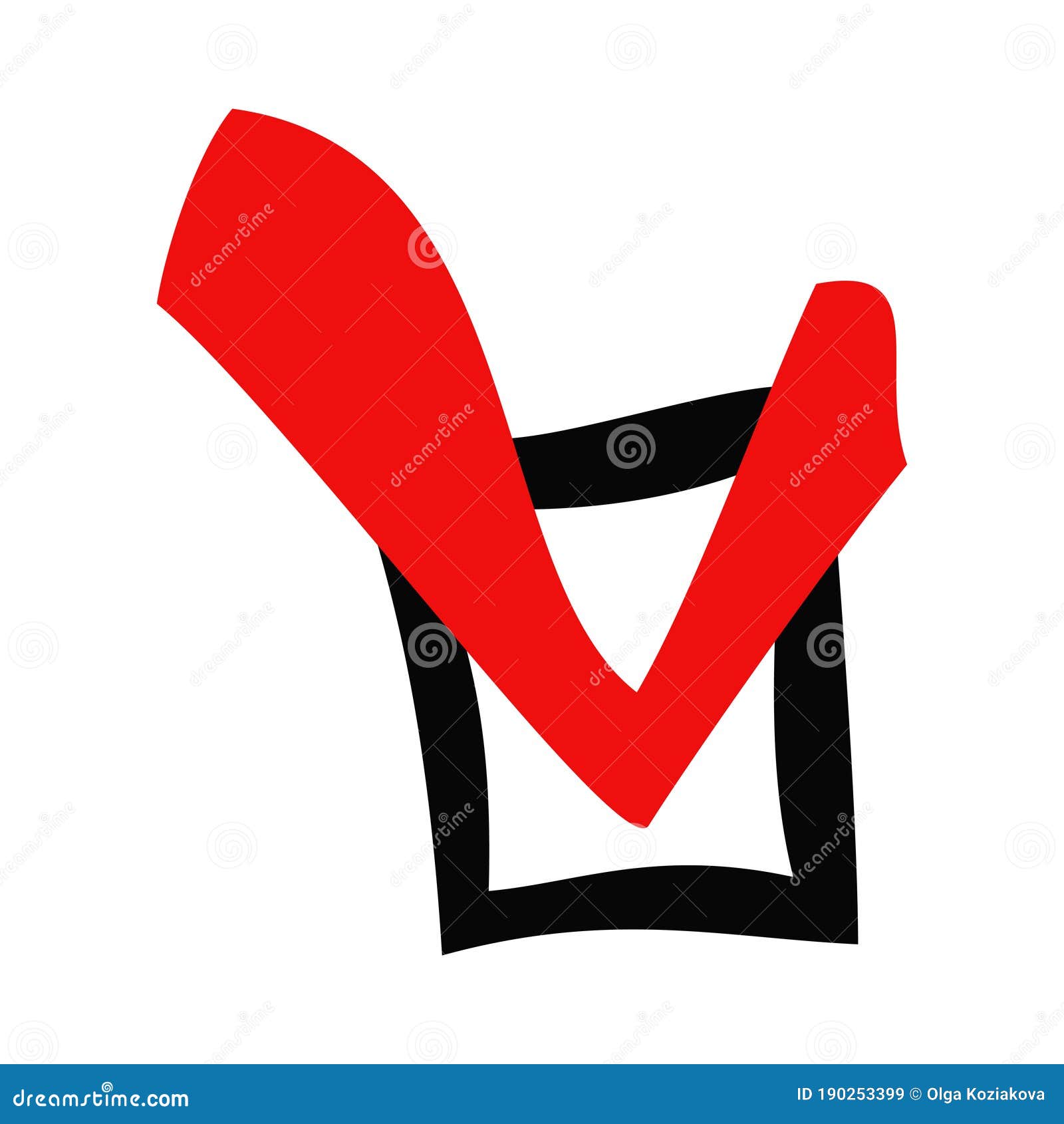Vector Illustration of a Checkbox. Check List Stock Vector ...