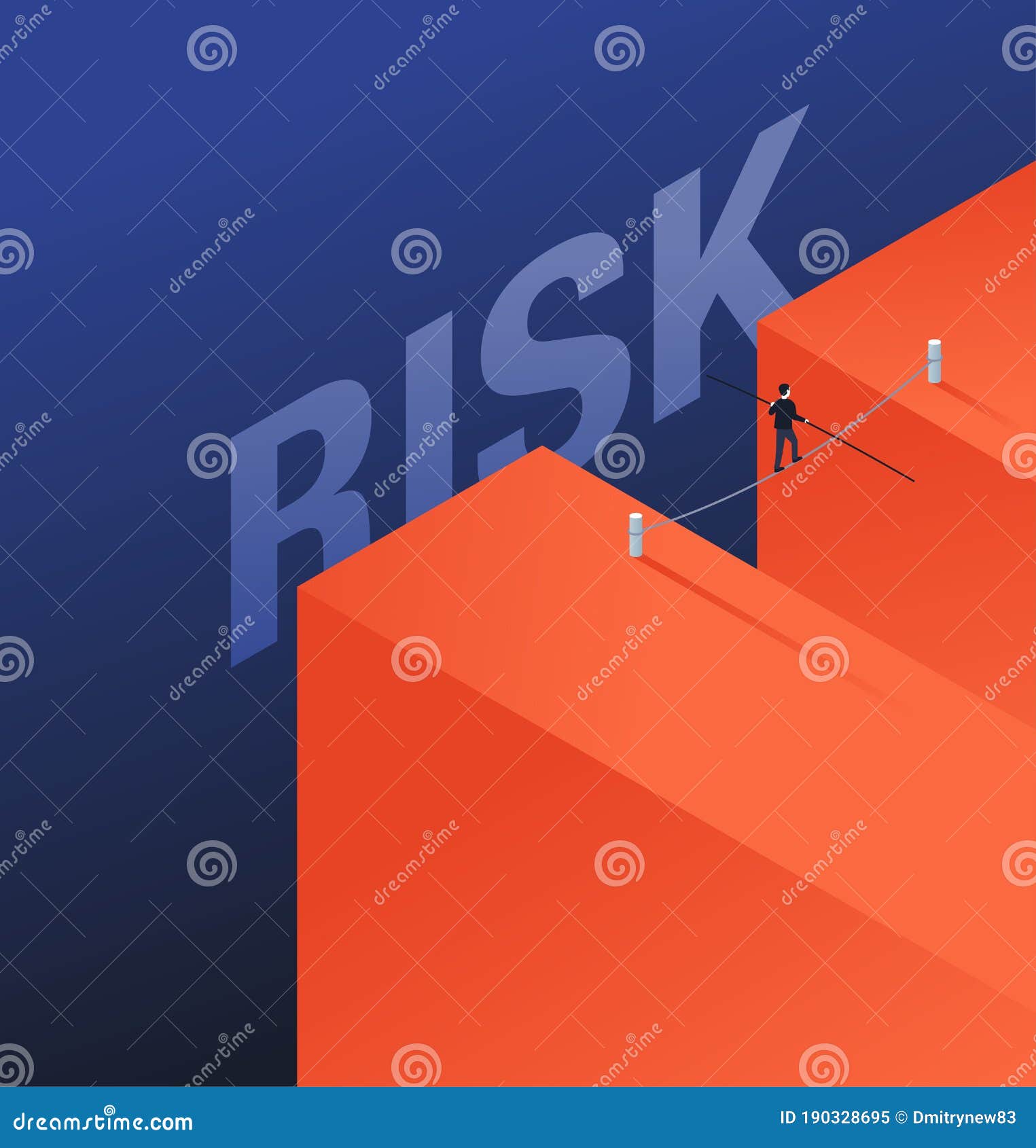 Business Risk and Professional Strategy Concept Stock Vector ...