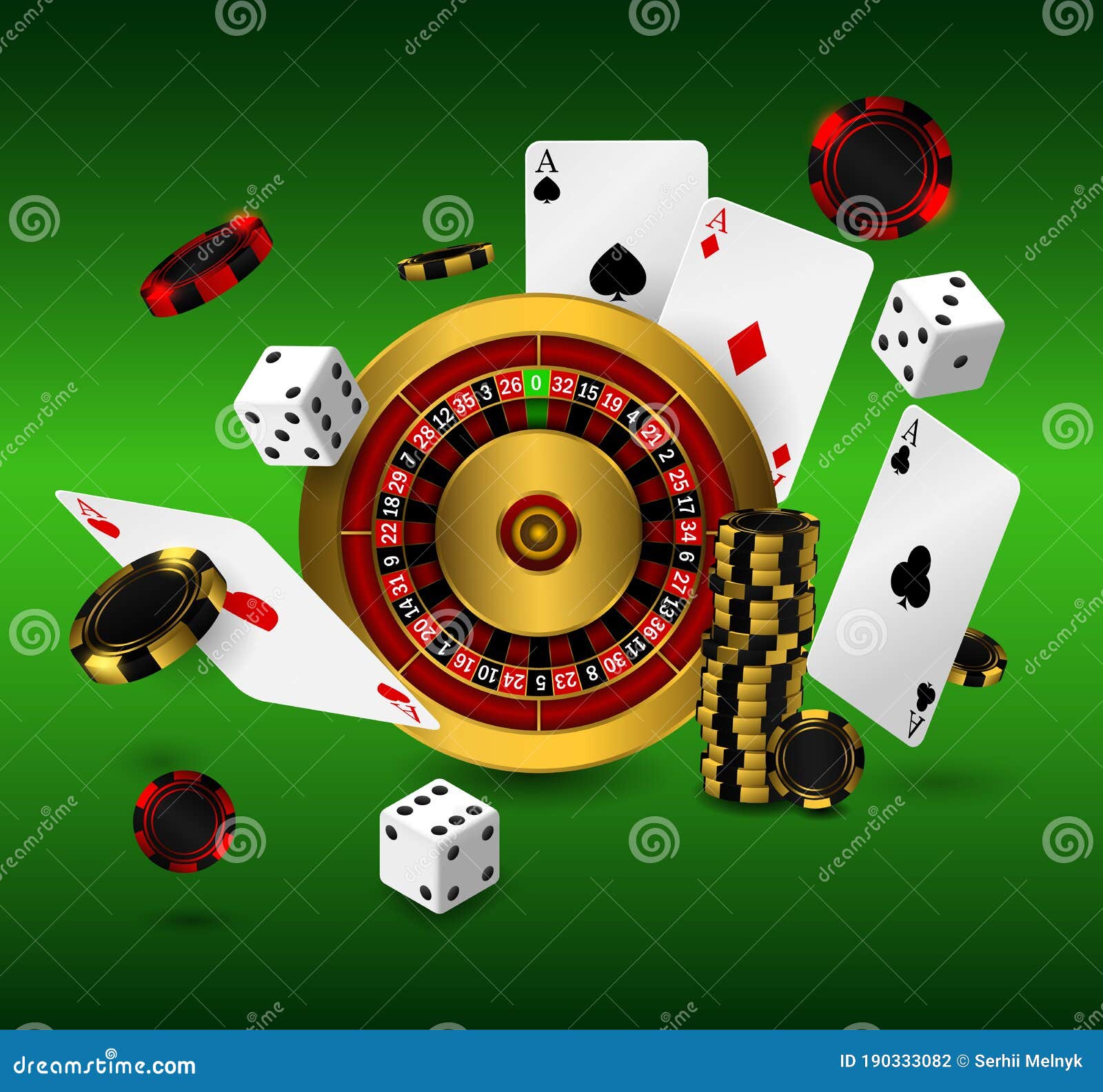 Casino bet roulette stock vector. Illustration of banner - 190333082