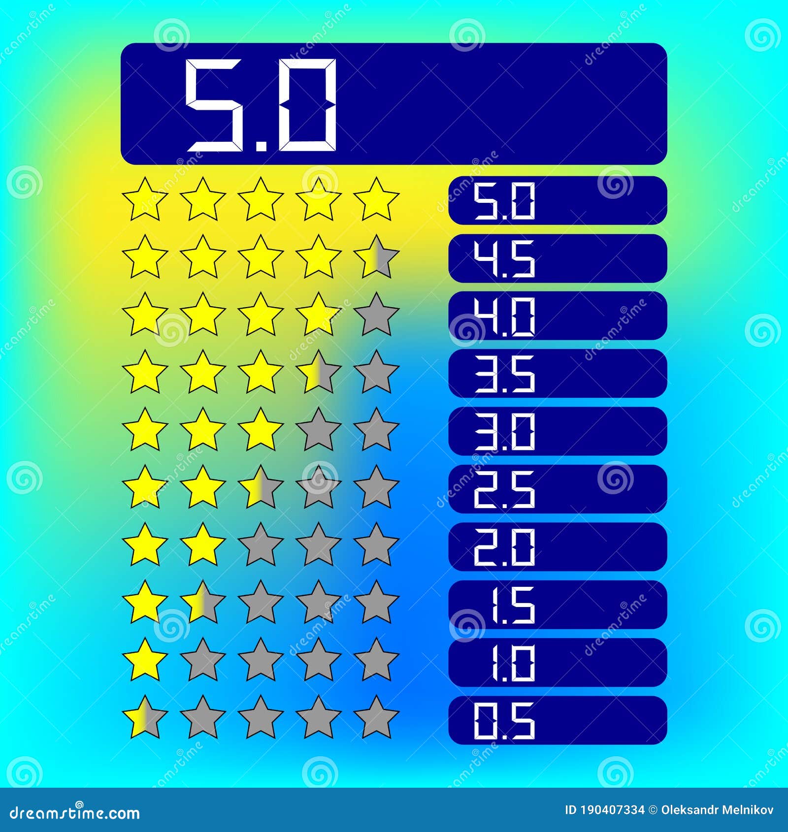 Gold Rating Stars. Ten Star Customer Product Rating Review. Ranking ...