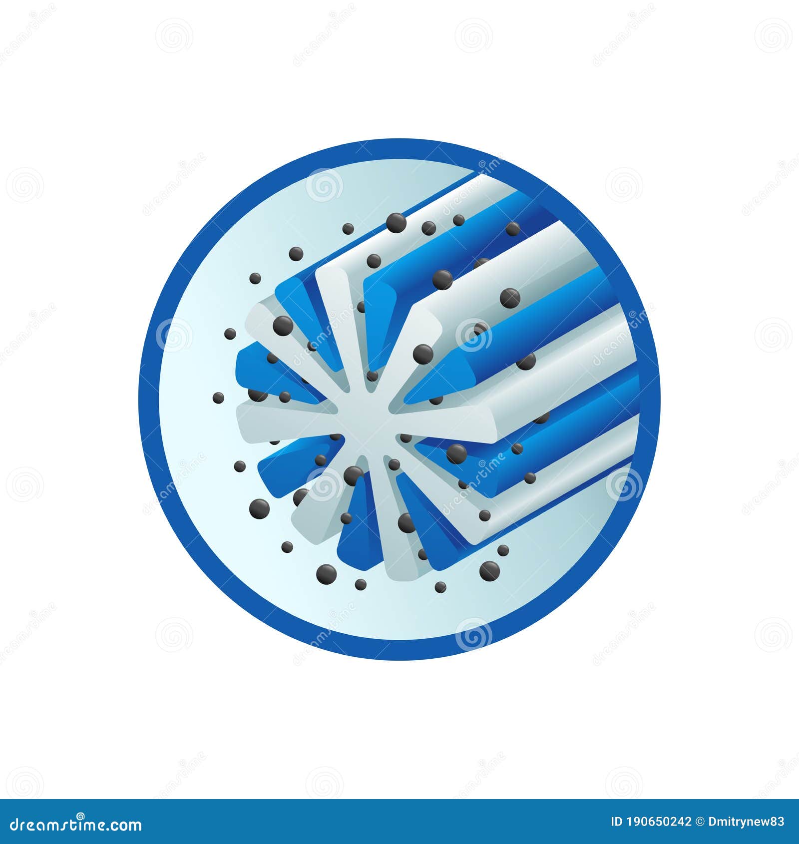 Microfiber Action Icon in 3D Style Stock Vector - Illustration of ...