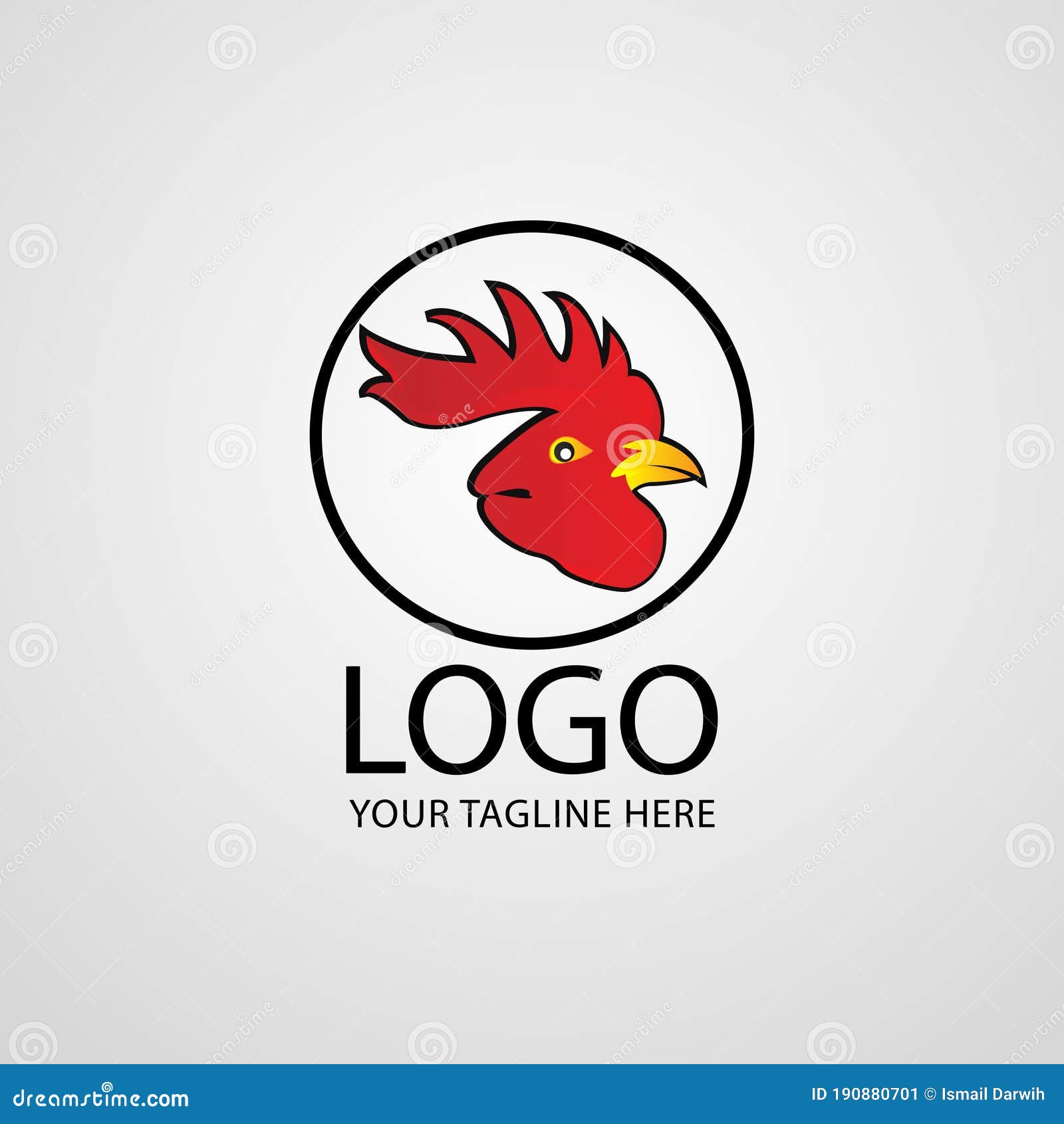 Graphic Illustration Vector of Chicken Fish Icon Logo Stock Vector ...