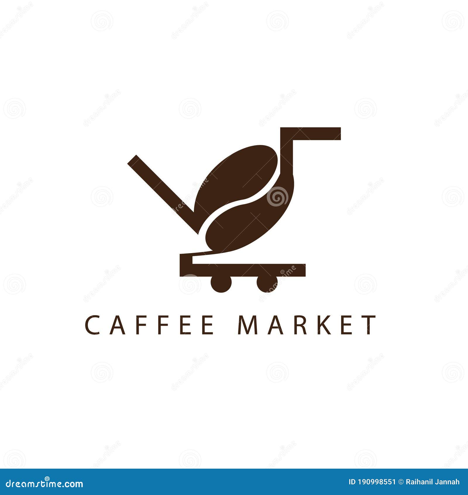 Illustration Vector Graphic of Coffee and Cart Symbol Combination ...
