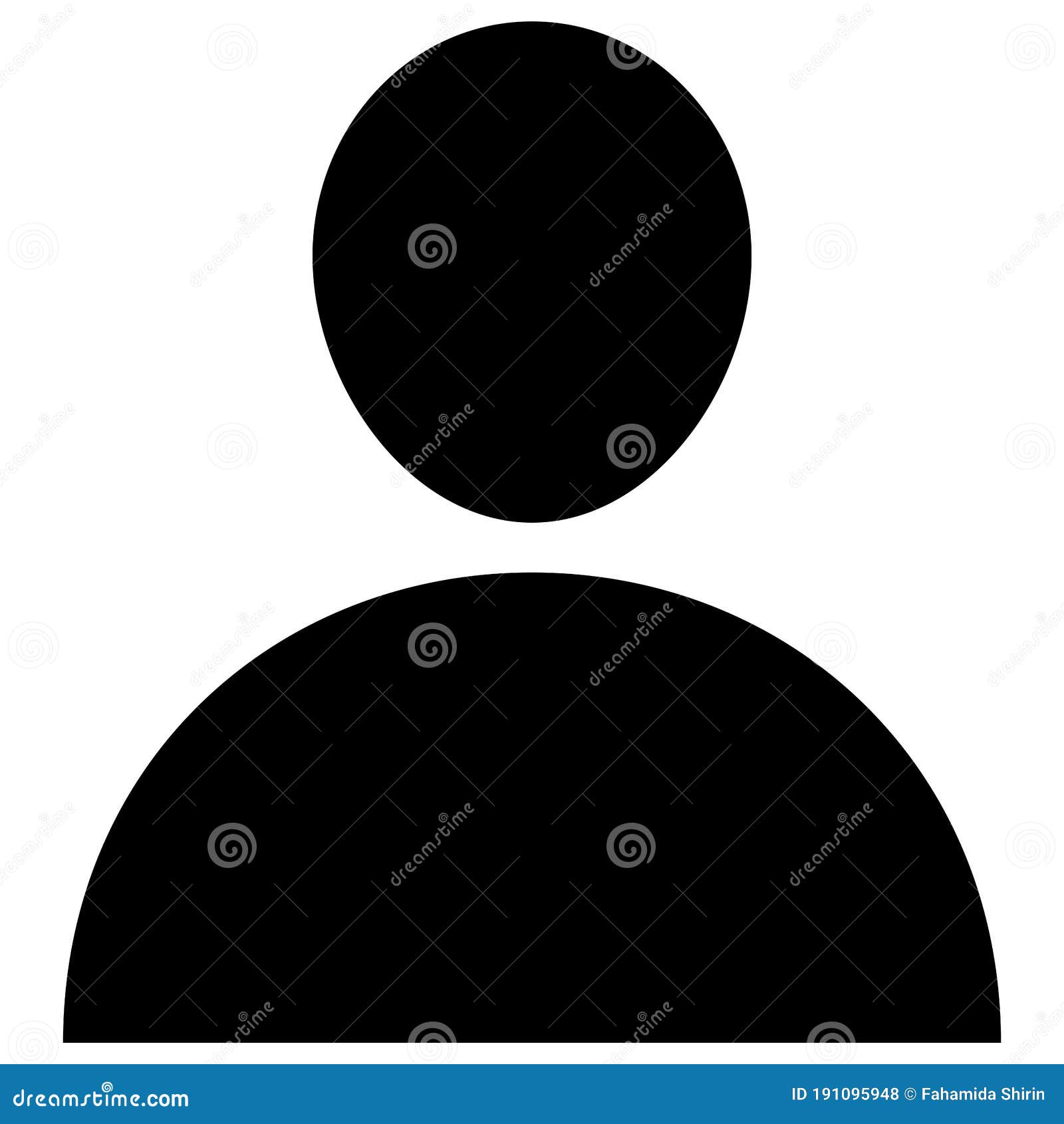 Profile Icon Design Black Vector Stock Vector - Illustration of ...