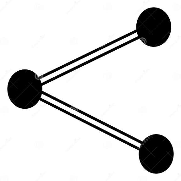 Share icon black and white stock vector. Illustration of graphic ...