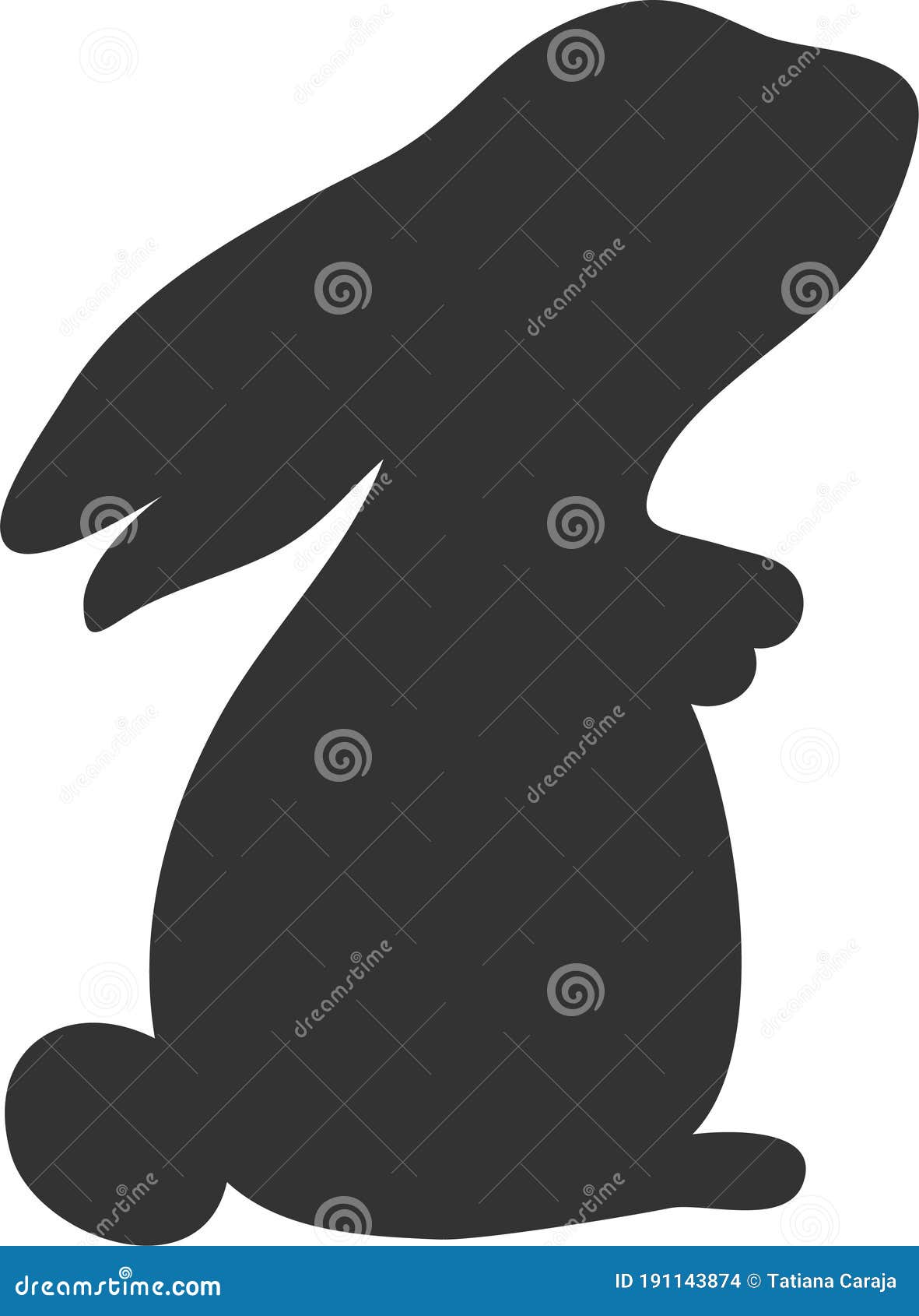 Standing Bunny Silhouette