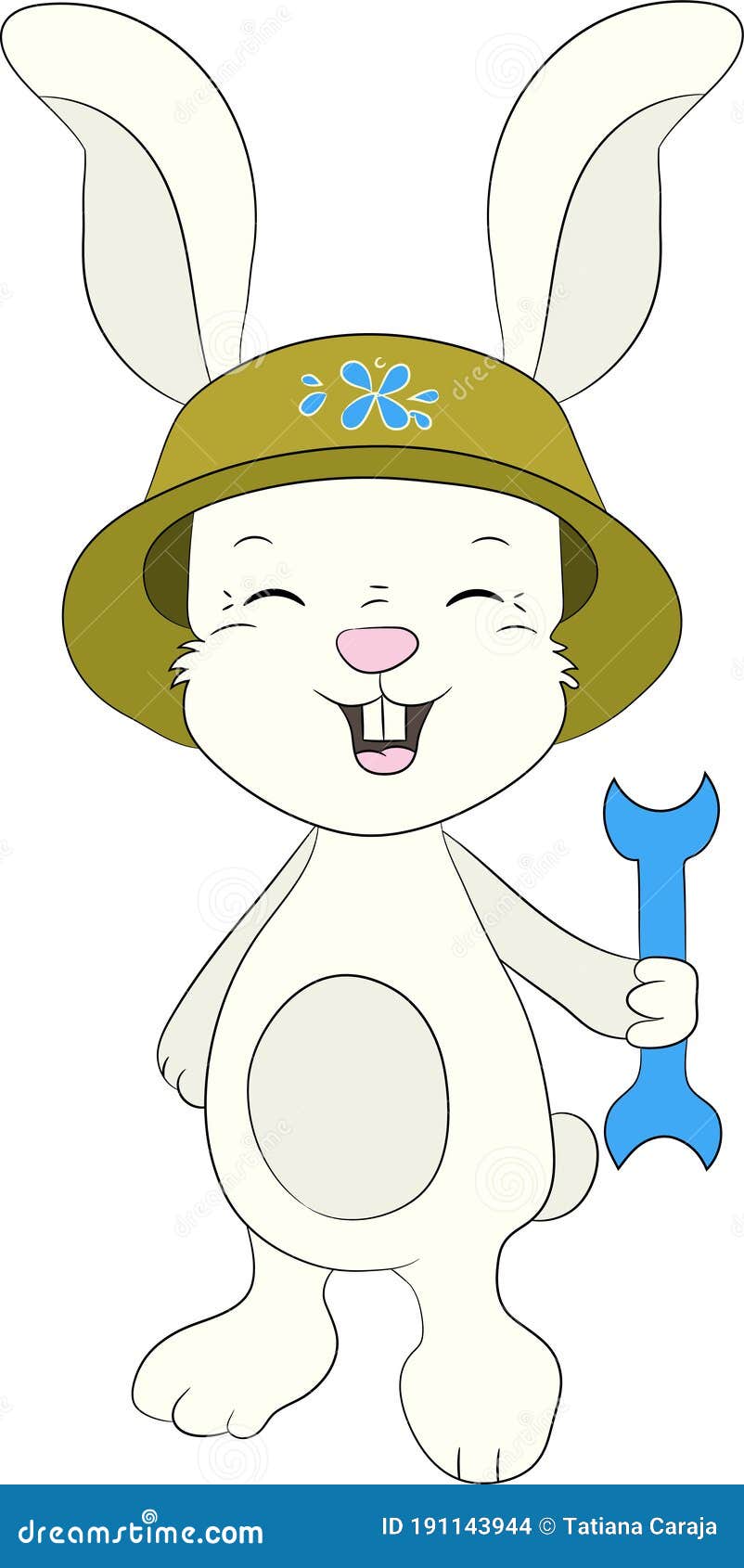 Hand-drawn Vector Rabbit. Simple Cartoon Bunny Isolated. Doodle ...